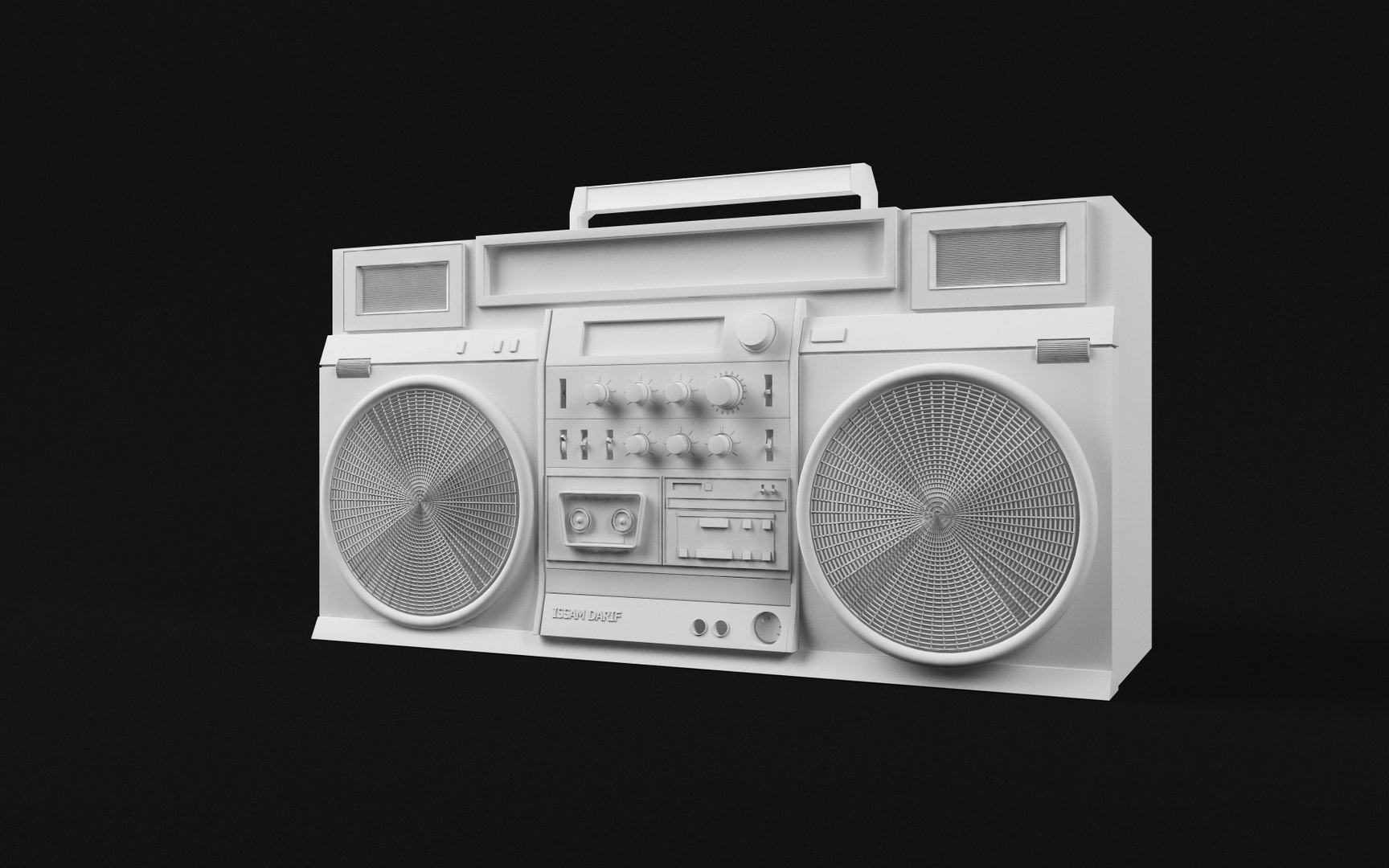 radio 3d model