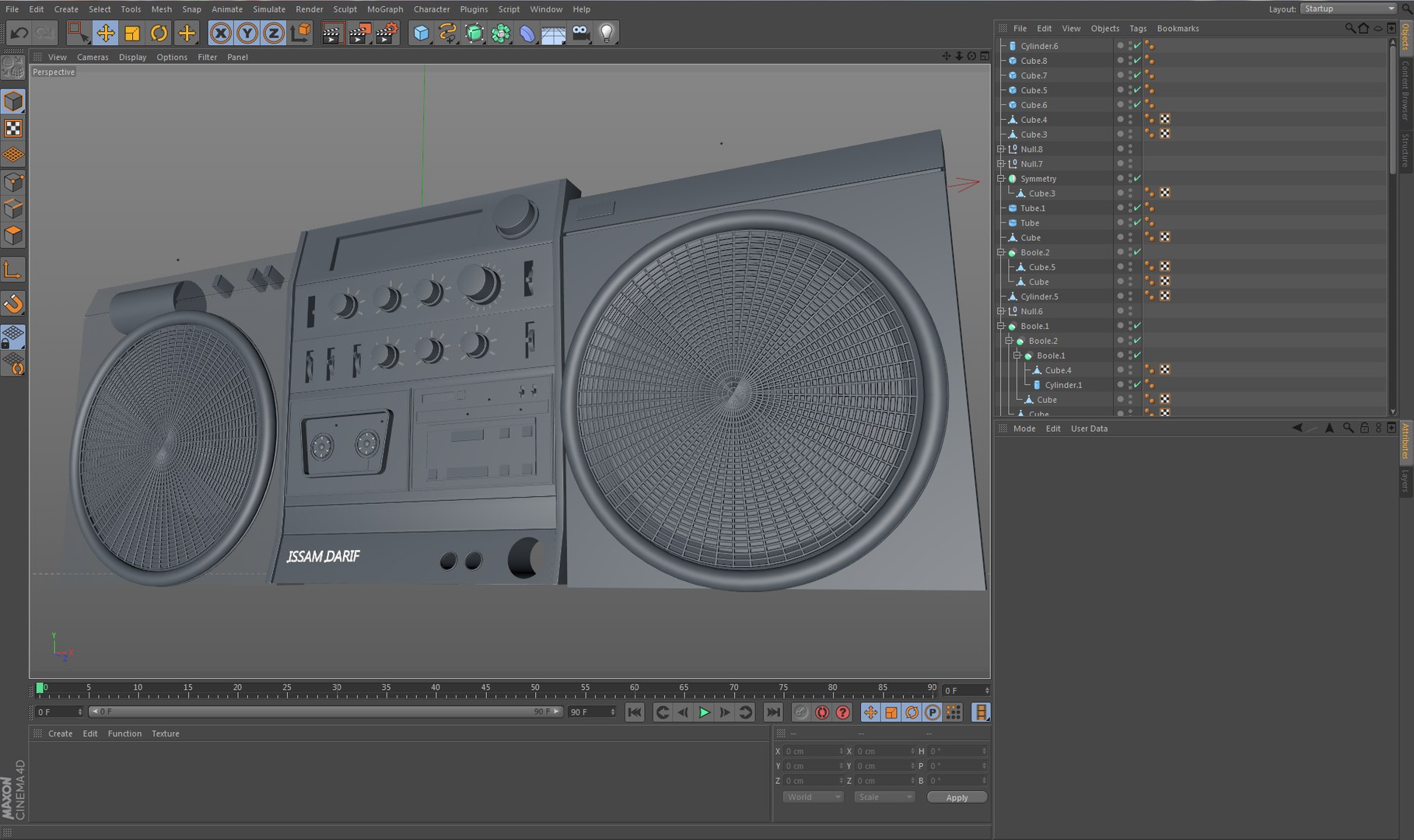 radio 3d model