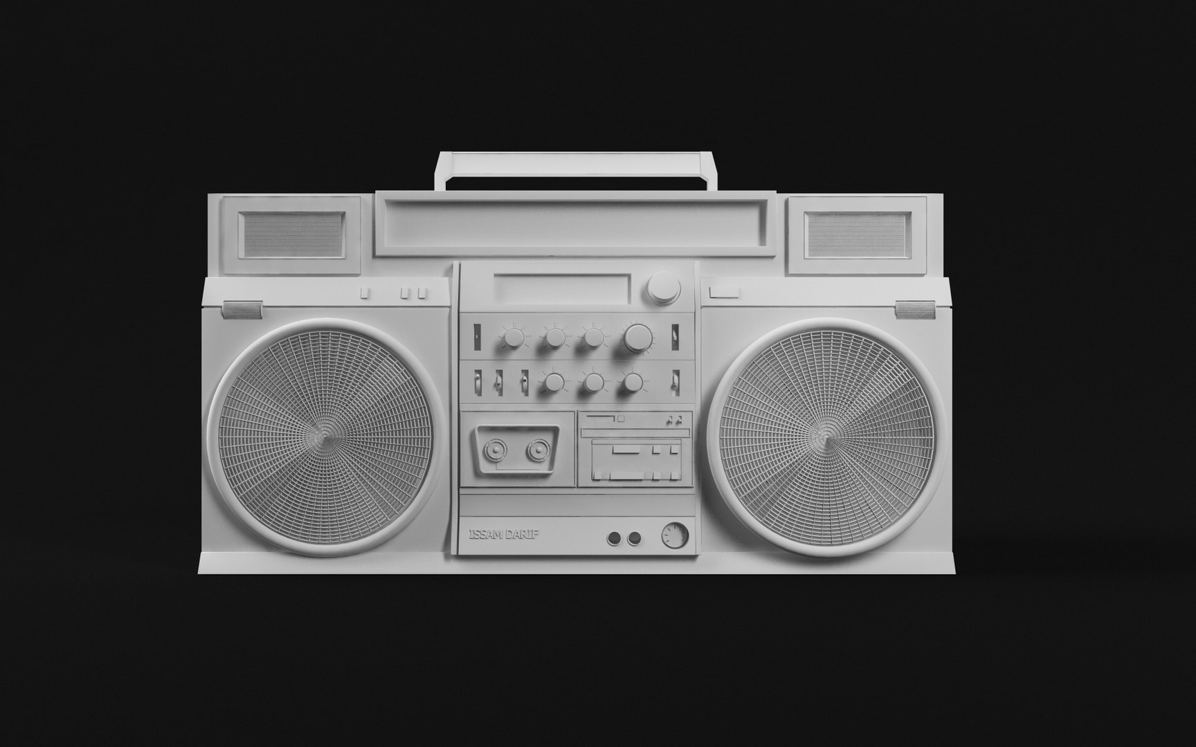 radio 3d model