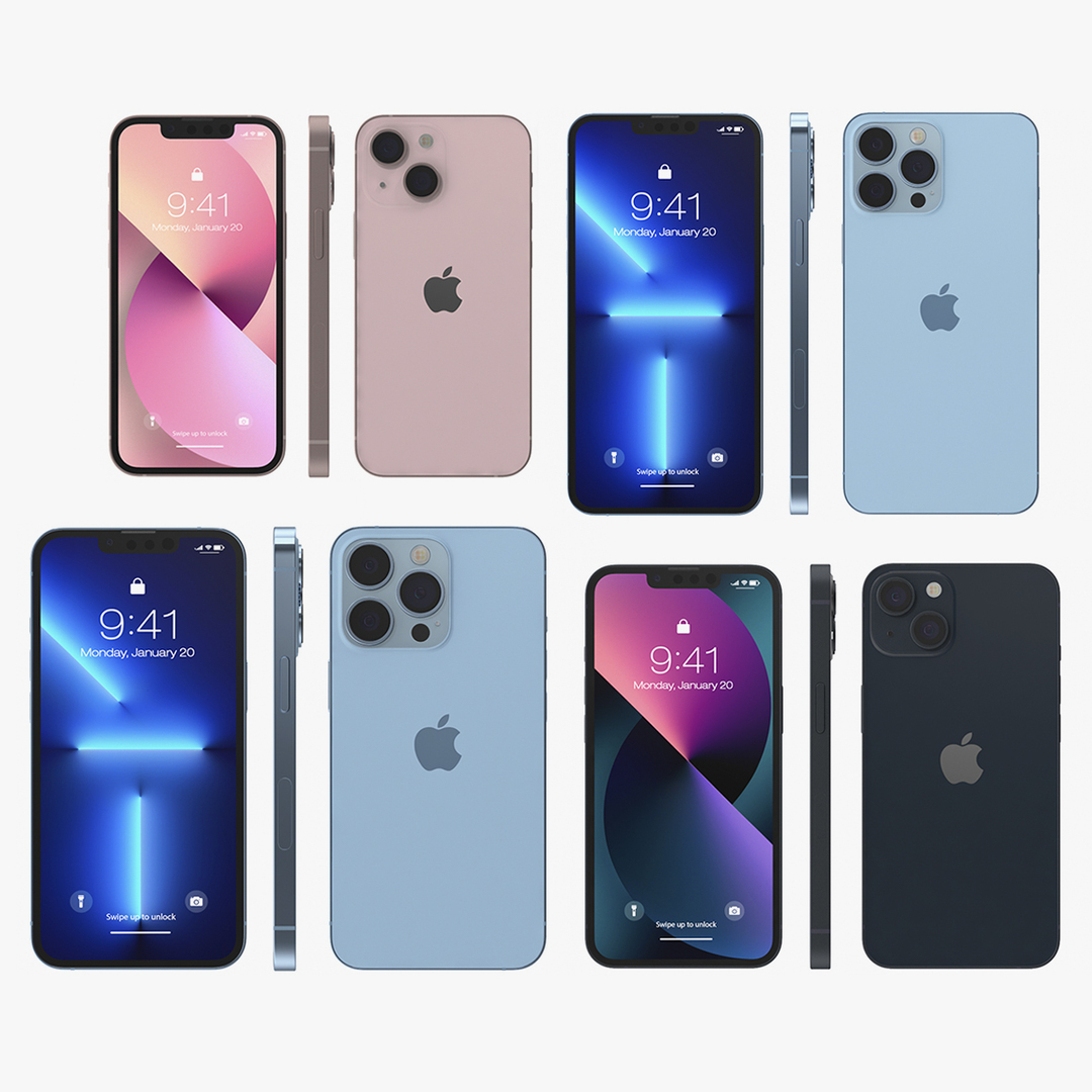 3D model Apple iPhone 13 Collection - TurboSquid 1881585