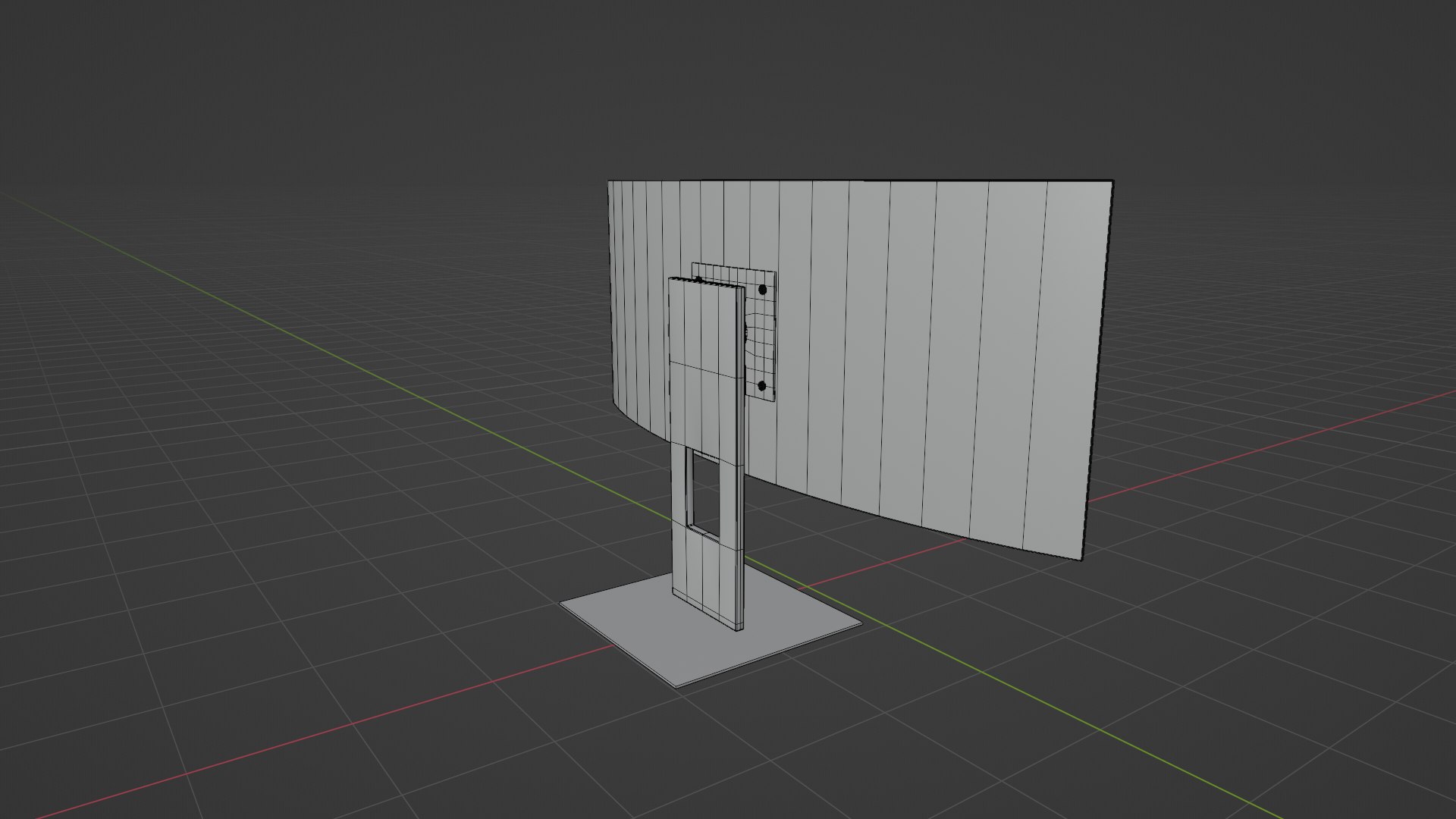 Curved Monitor DIsplay 3D model - TurboSquid 1974407