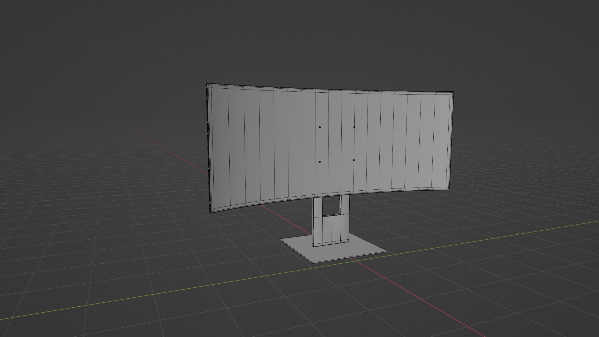 Curved Monitor DIsplay 3D model - TurboSquid 1974407