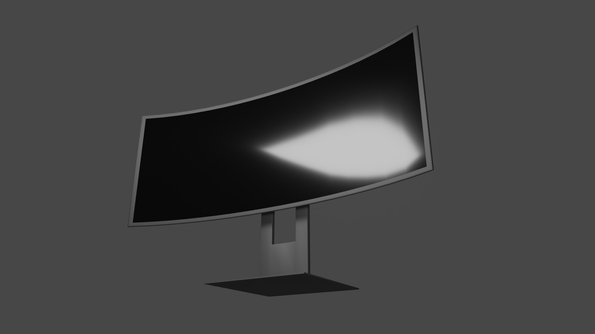 Curved Monitor DIsplay 3D model - TurboSquid 1974407