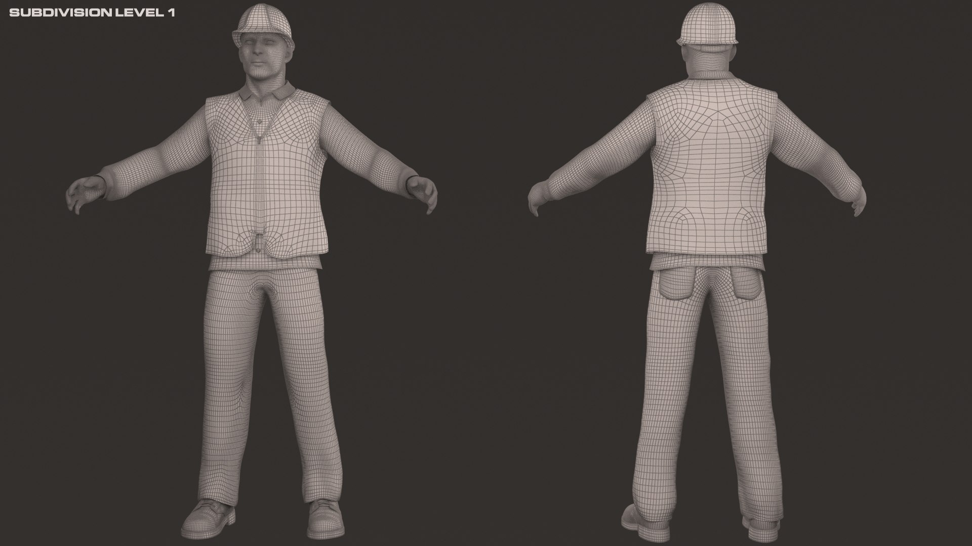3D rigged worker standard 2020 - TurboSquid 1517970