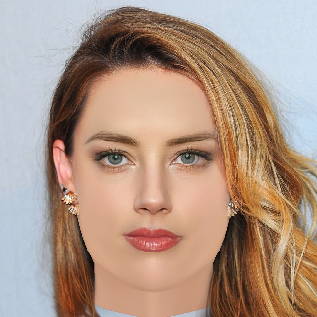 Amber Heard Head - No Hair - Low Poly Head For Game 3D Model ...