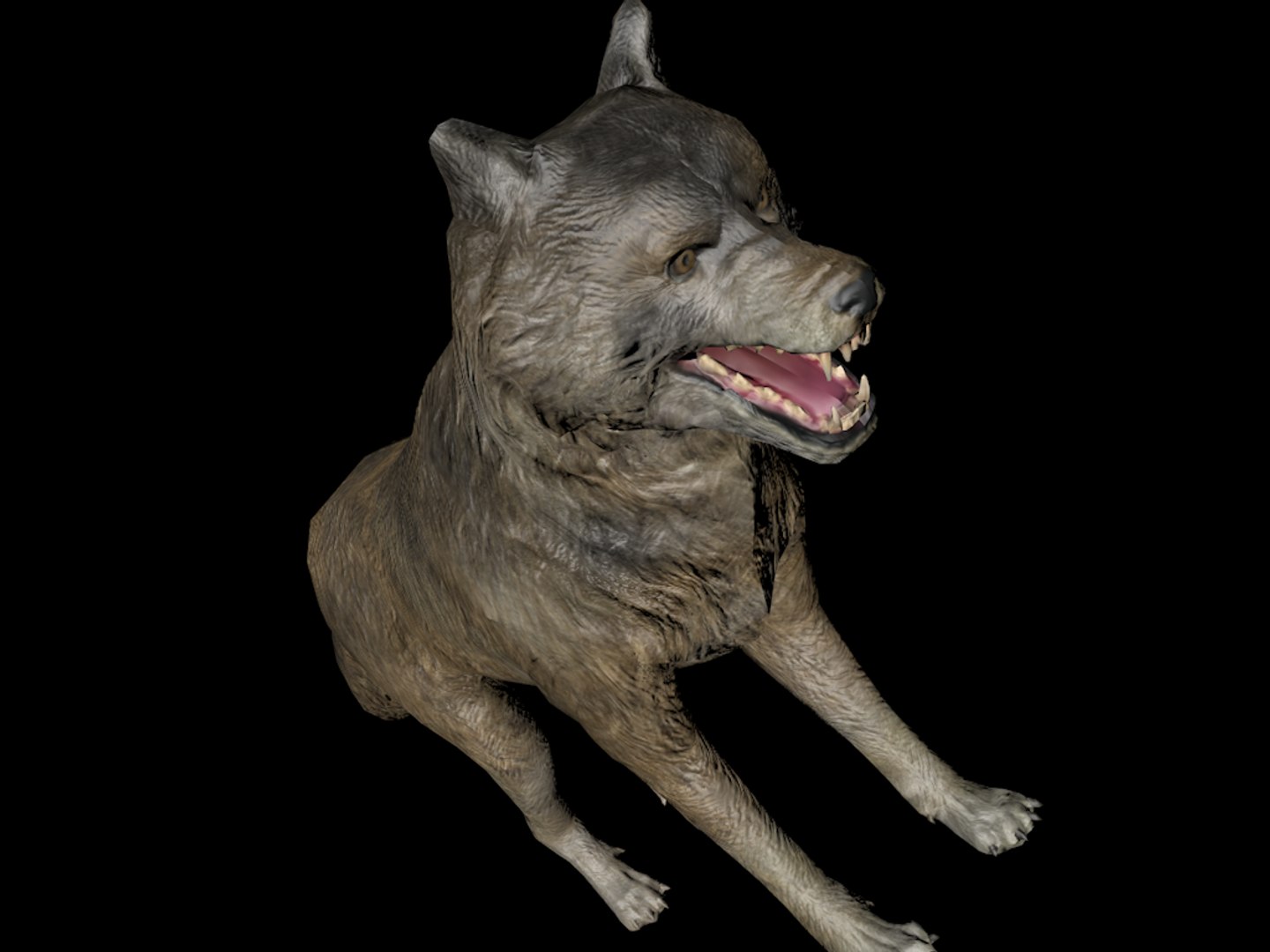 3D Model Wolf Rig - TurboSquid 1386562