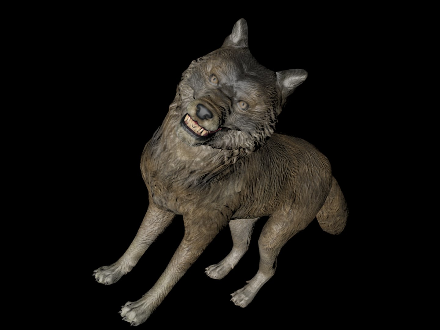 3D Model Wolf Rig - TurboSquid 1386562