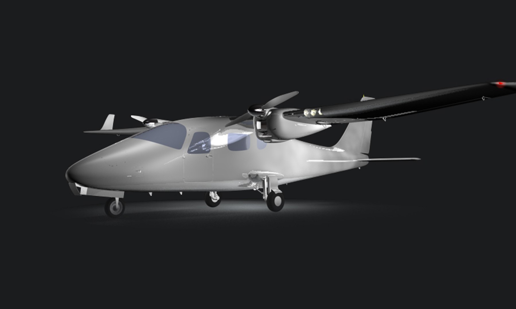 3d Tecnam P2006t Model