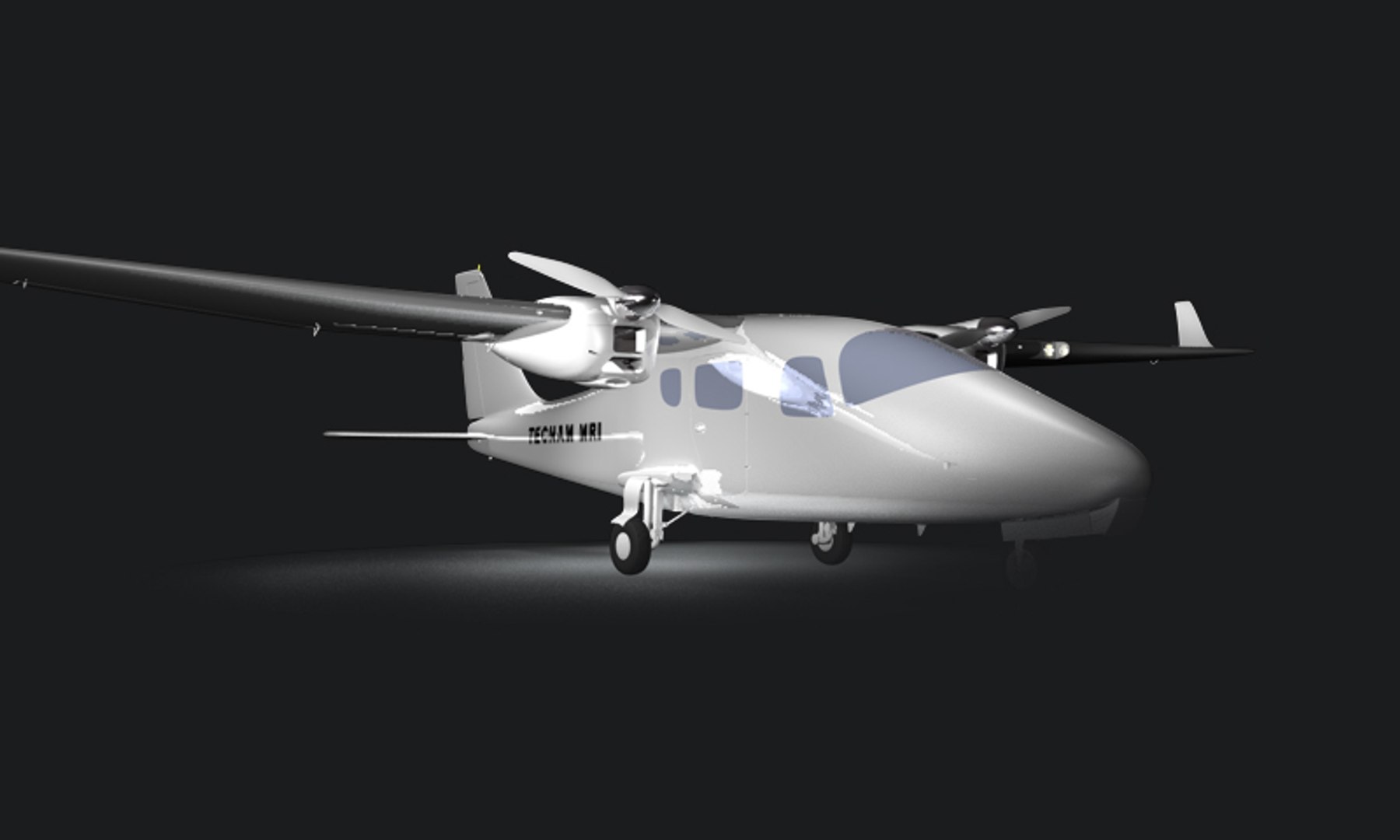 3d Tecnam P2006t Model