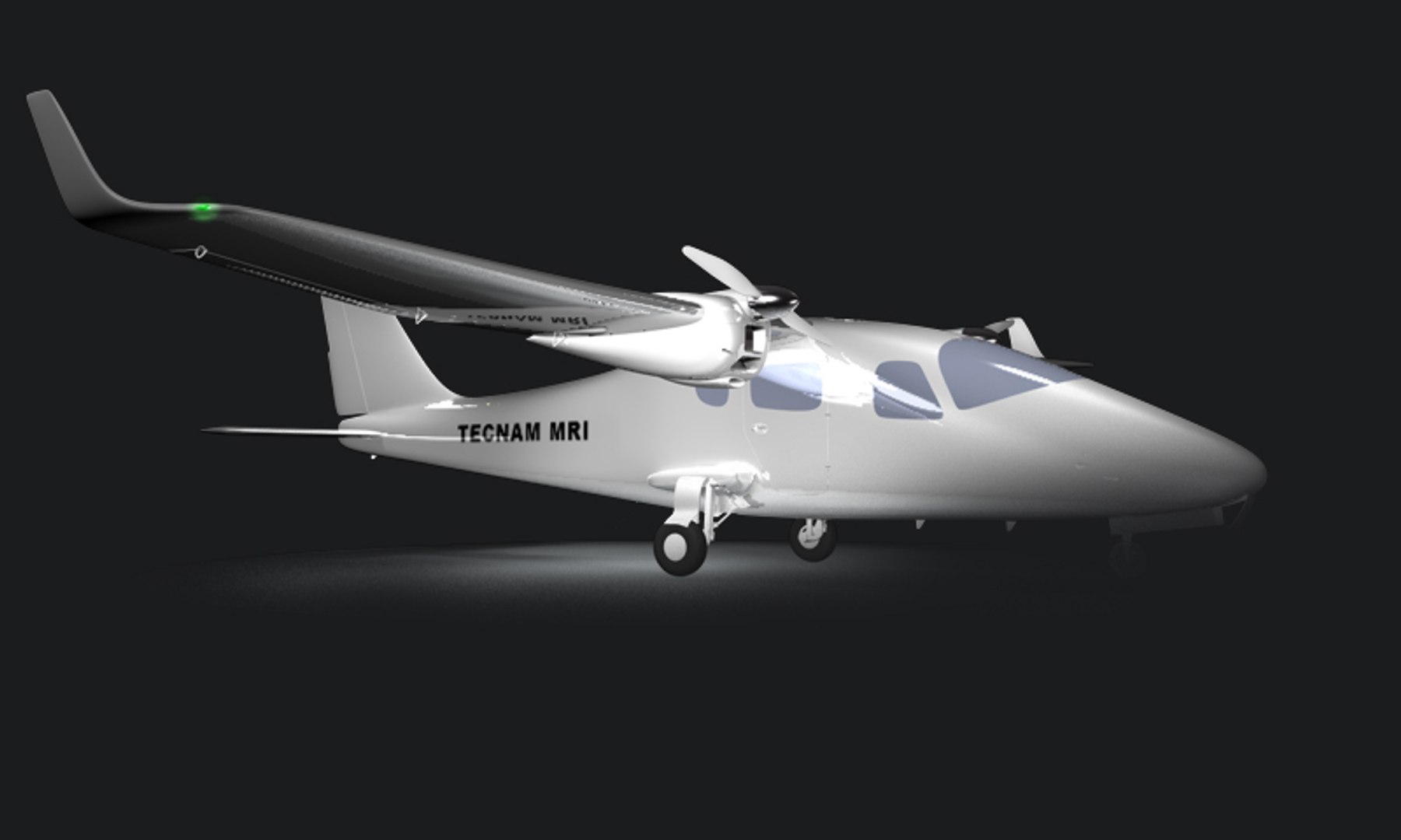 3d Tecnam P2006t Model