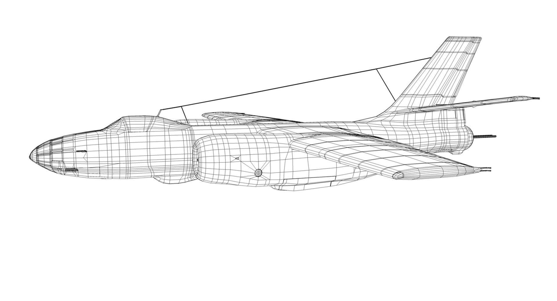 Ilyushin il-28 bomber chinese 3D model - TurboSquid 1164667