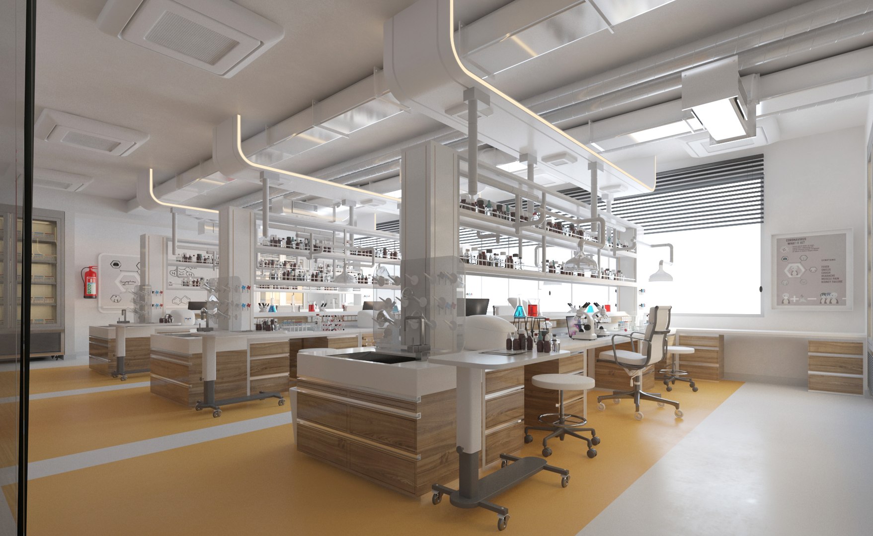 3D Medical Laboratory Interior Model - TurboSquid 2083179