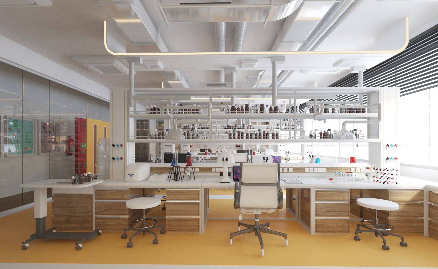 3D Medical Laboratory Interior Model - TurboSquid 2083179