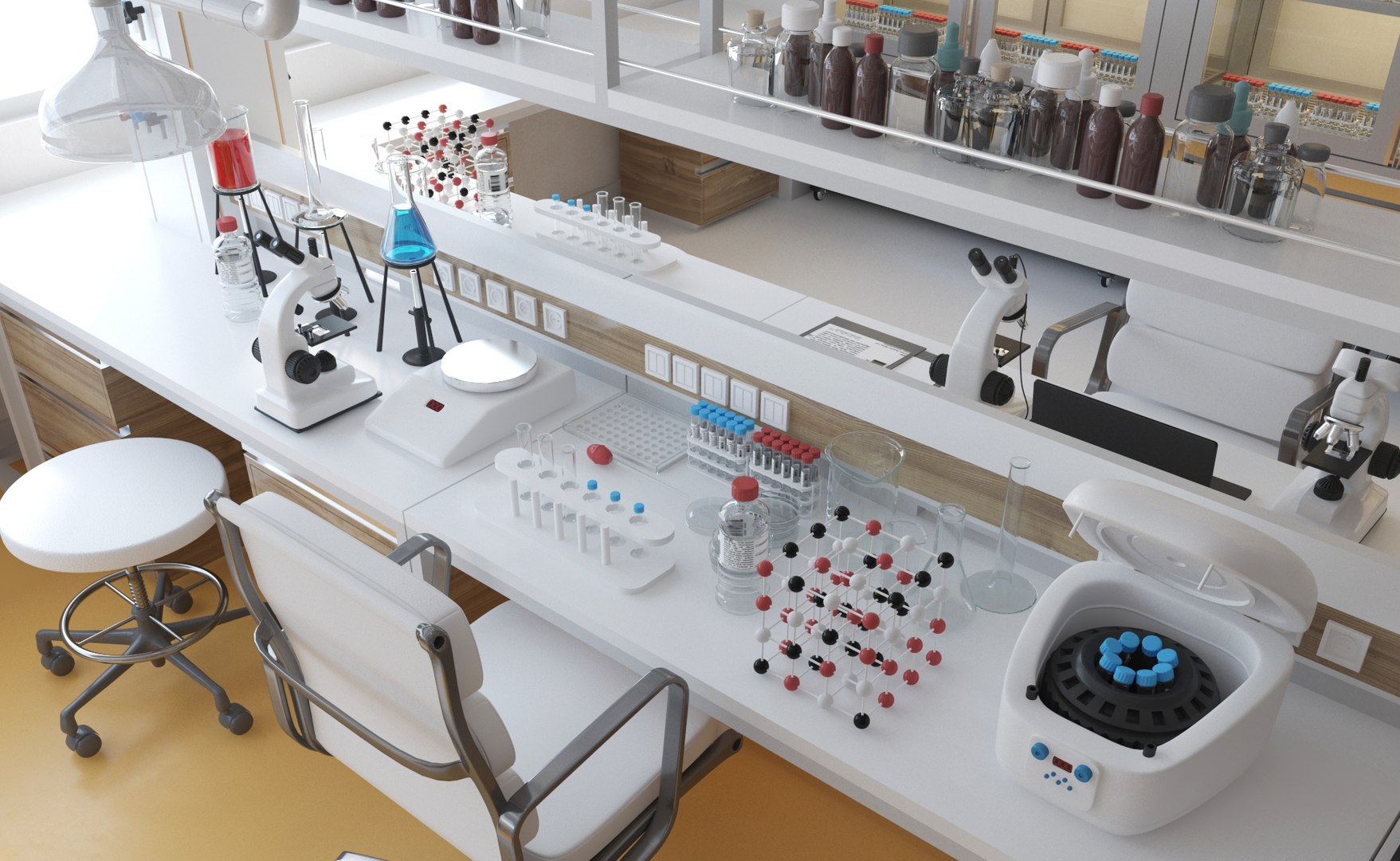 3D Medical Laboratory Interior Model - TurboSquid 2083179
