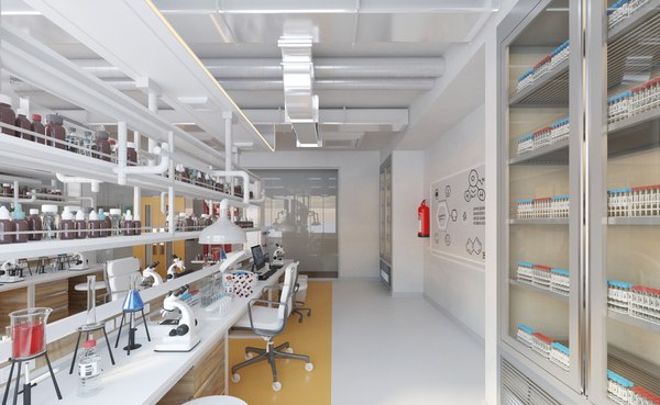 modelo 3d Interior del laboratorio médico - TurboSquid 2083179