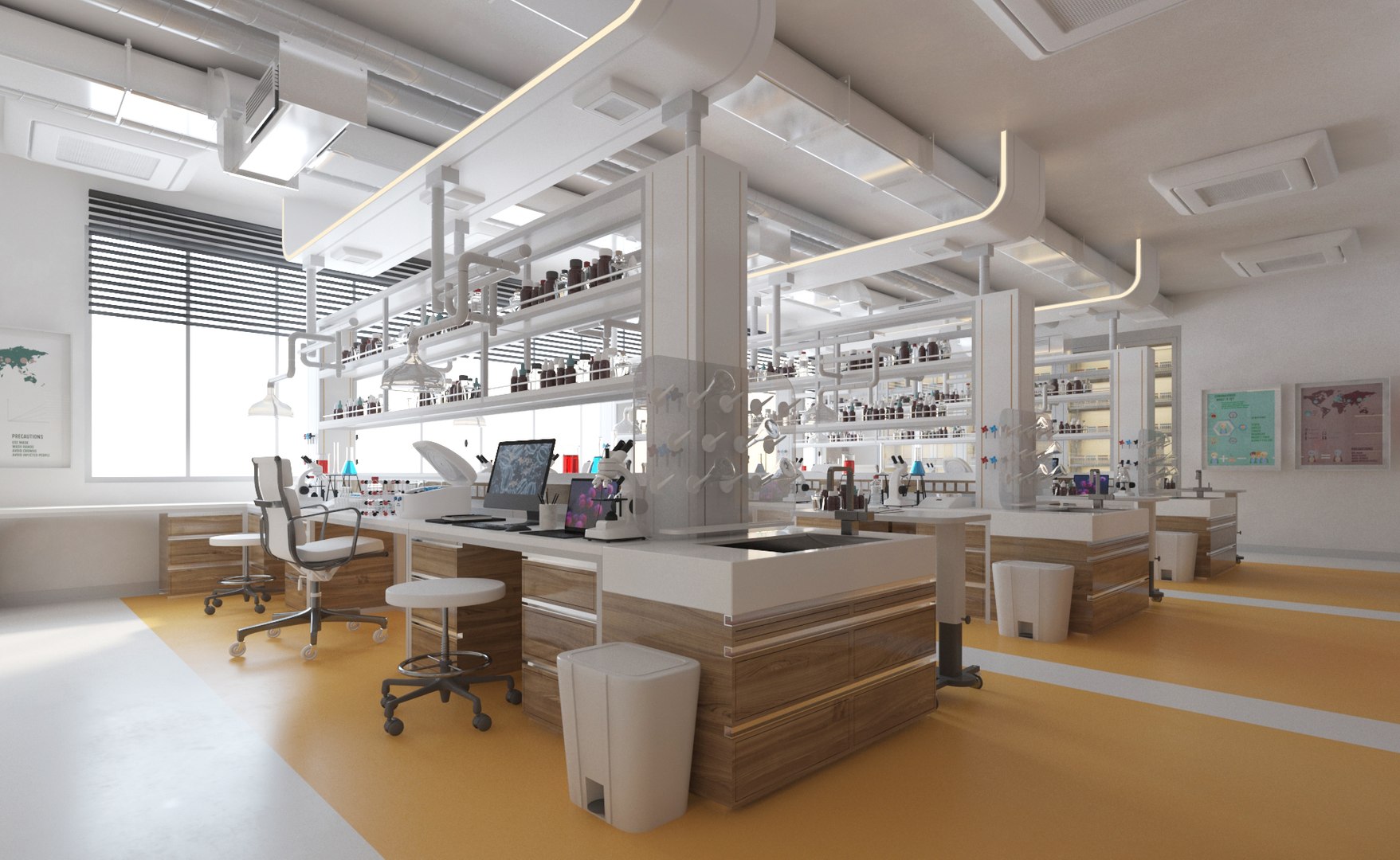 3D Medical Laboratory Interior Model - TurboSquid 2083179