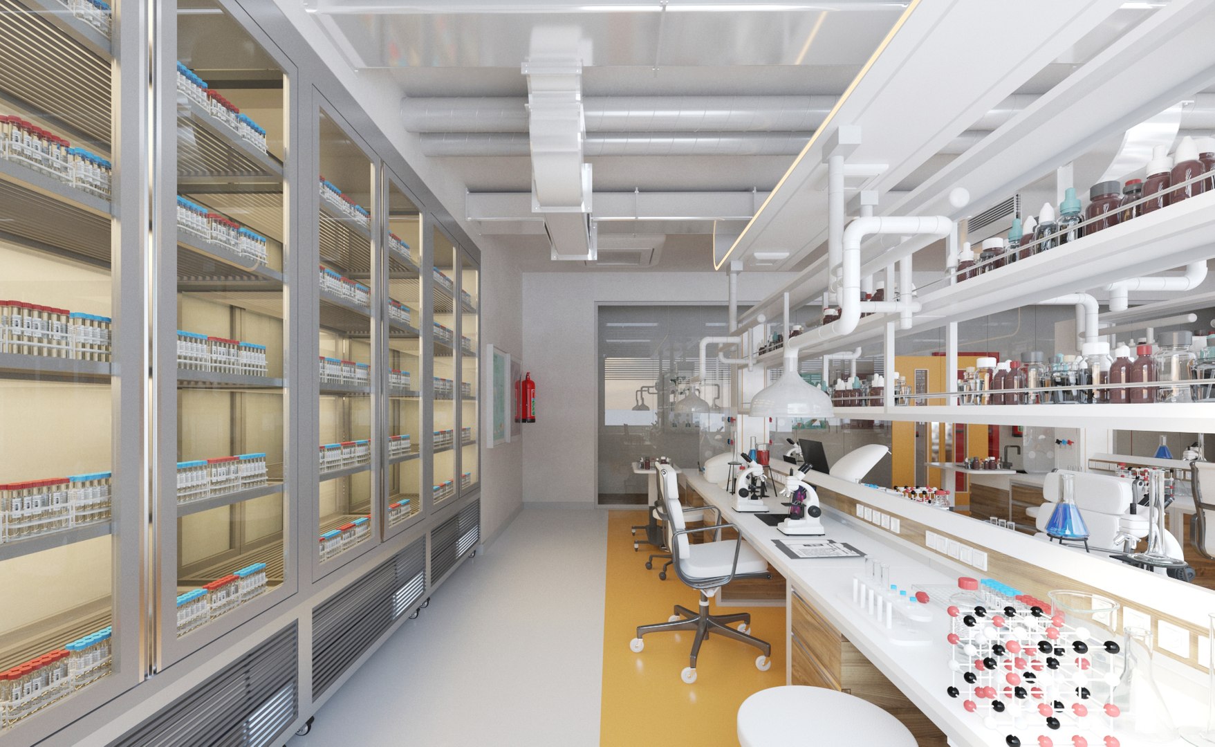 3D Medical Laboratory Interior Model - TurboSquid 2083179