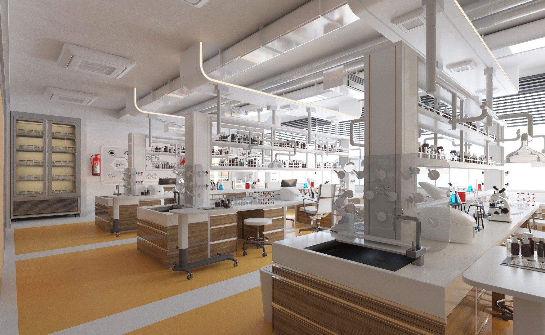 3D Medical Laboratory Interior Model - TurboSquid 2083179