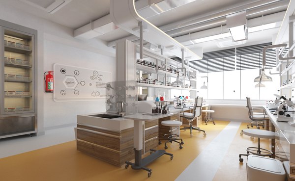 modelo 3d Interior del laboratorio médico - TurboSquid 2083179