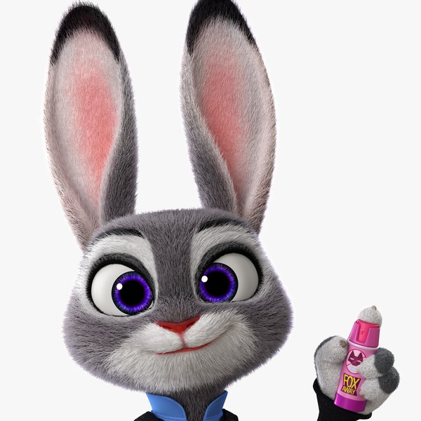 3d fur judy model