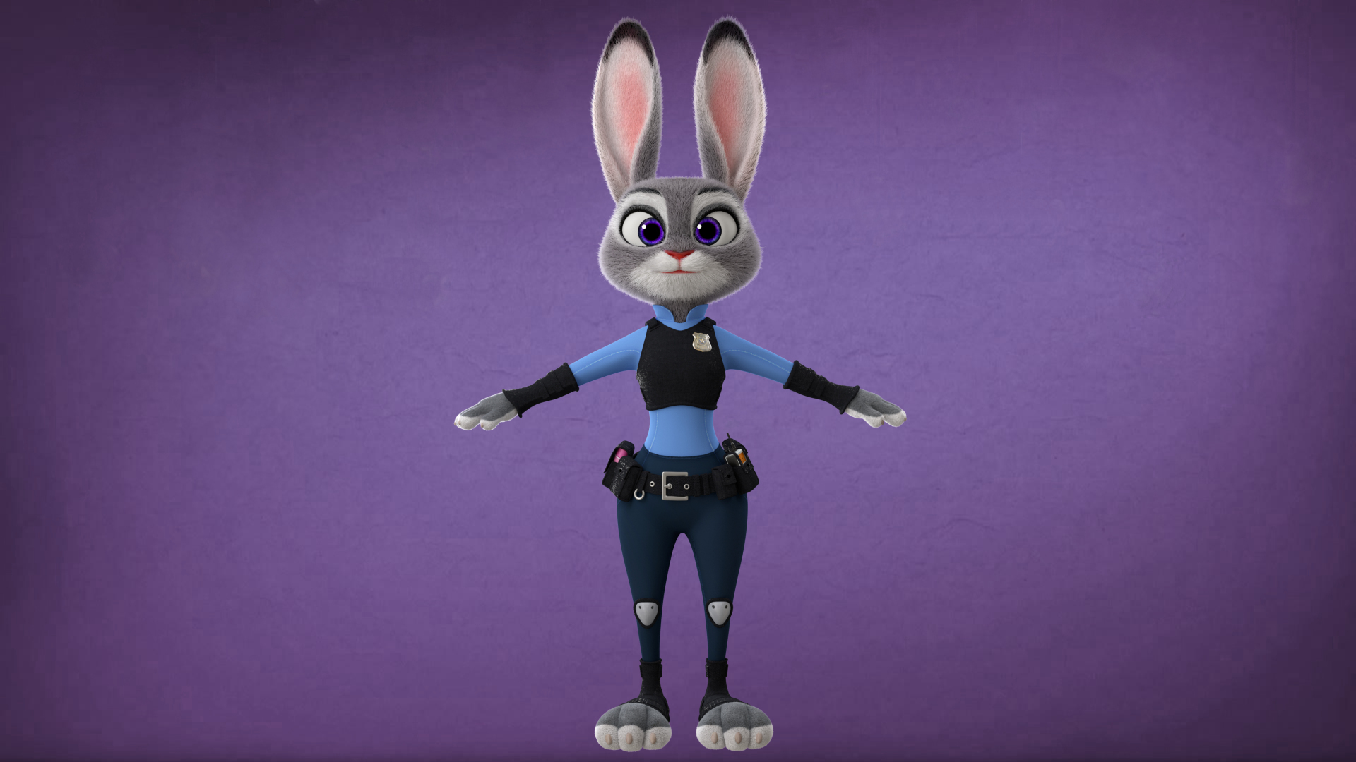 3d Fur Judy Model