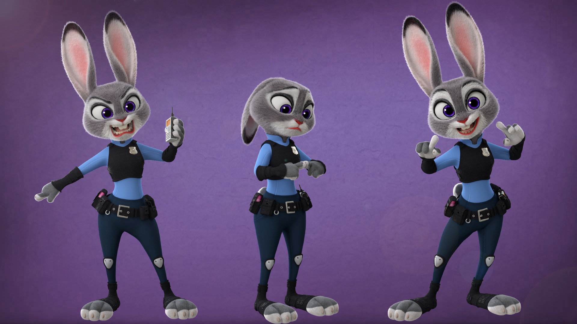 3d Fur Judy Model