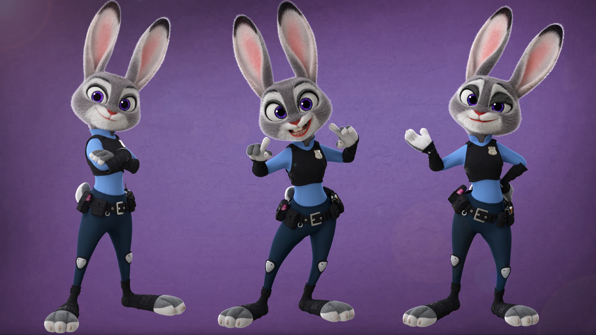 3d Fur Judy Model