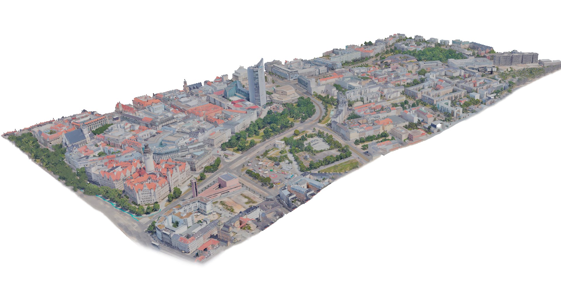 3D Low Poly Model Of Leipzig City - TurboSquid 2212493