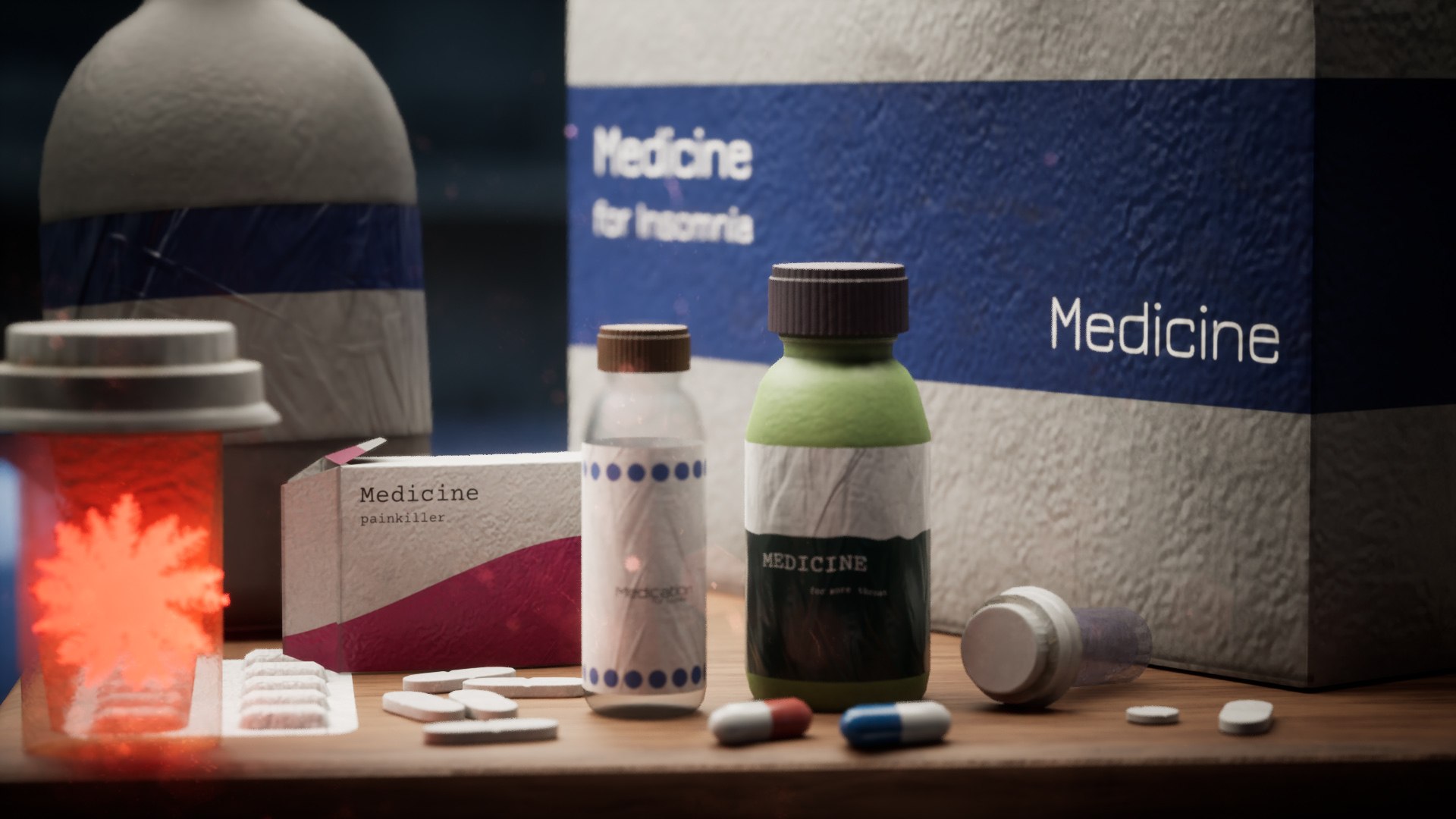 Medicine Props 30 Assets 3D Model - TurboSquid 2196463