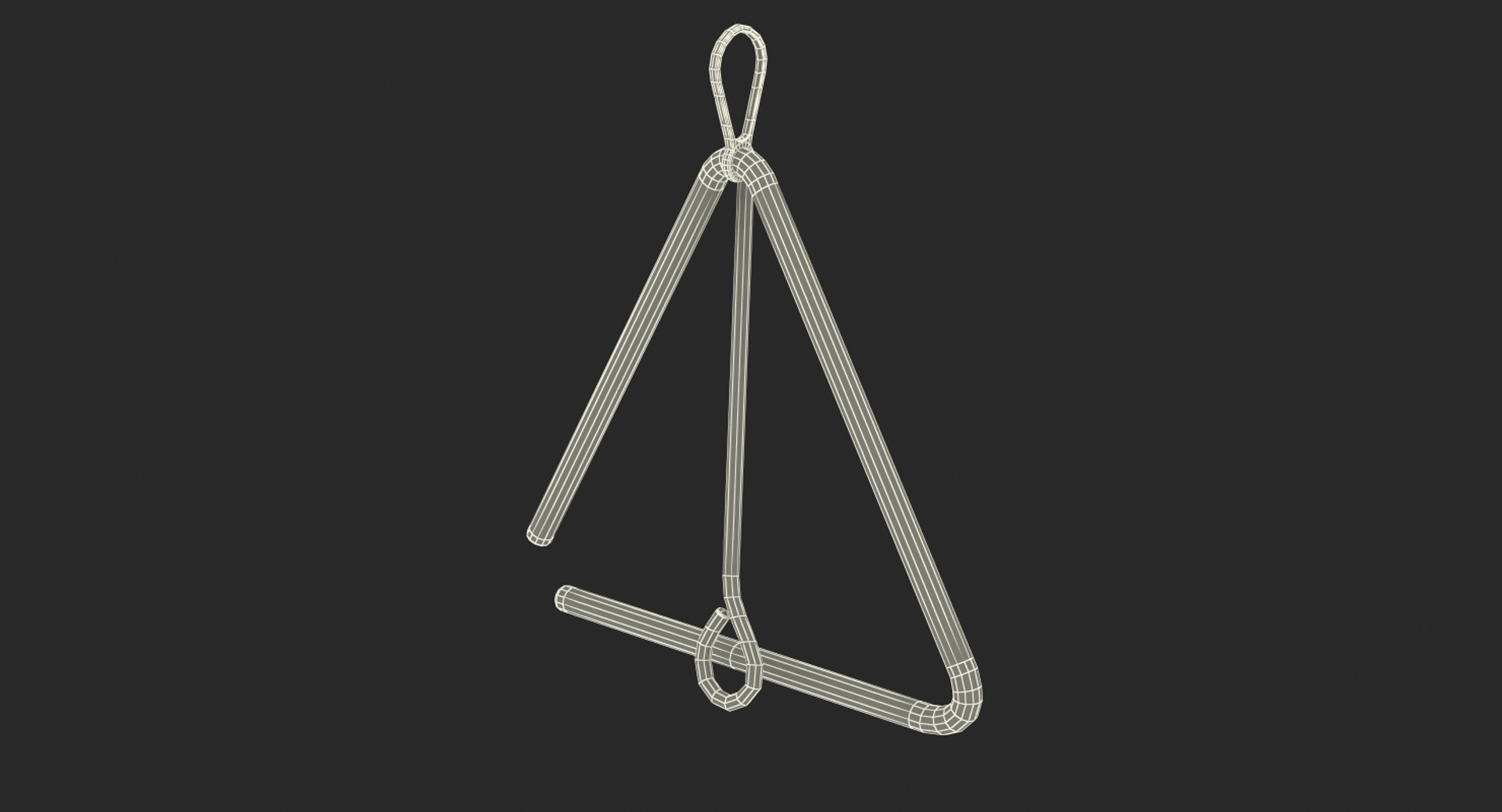 Musical Triangle Steel 3D - TurboSquid 1418846