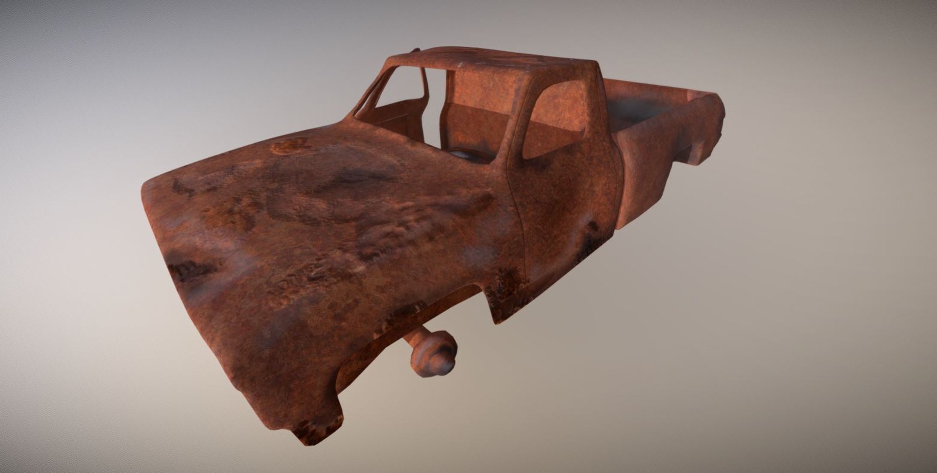 3D Scrap Rusted Car - TurboSquid 1395084