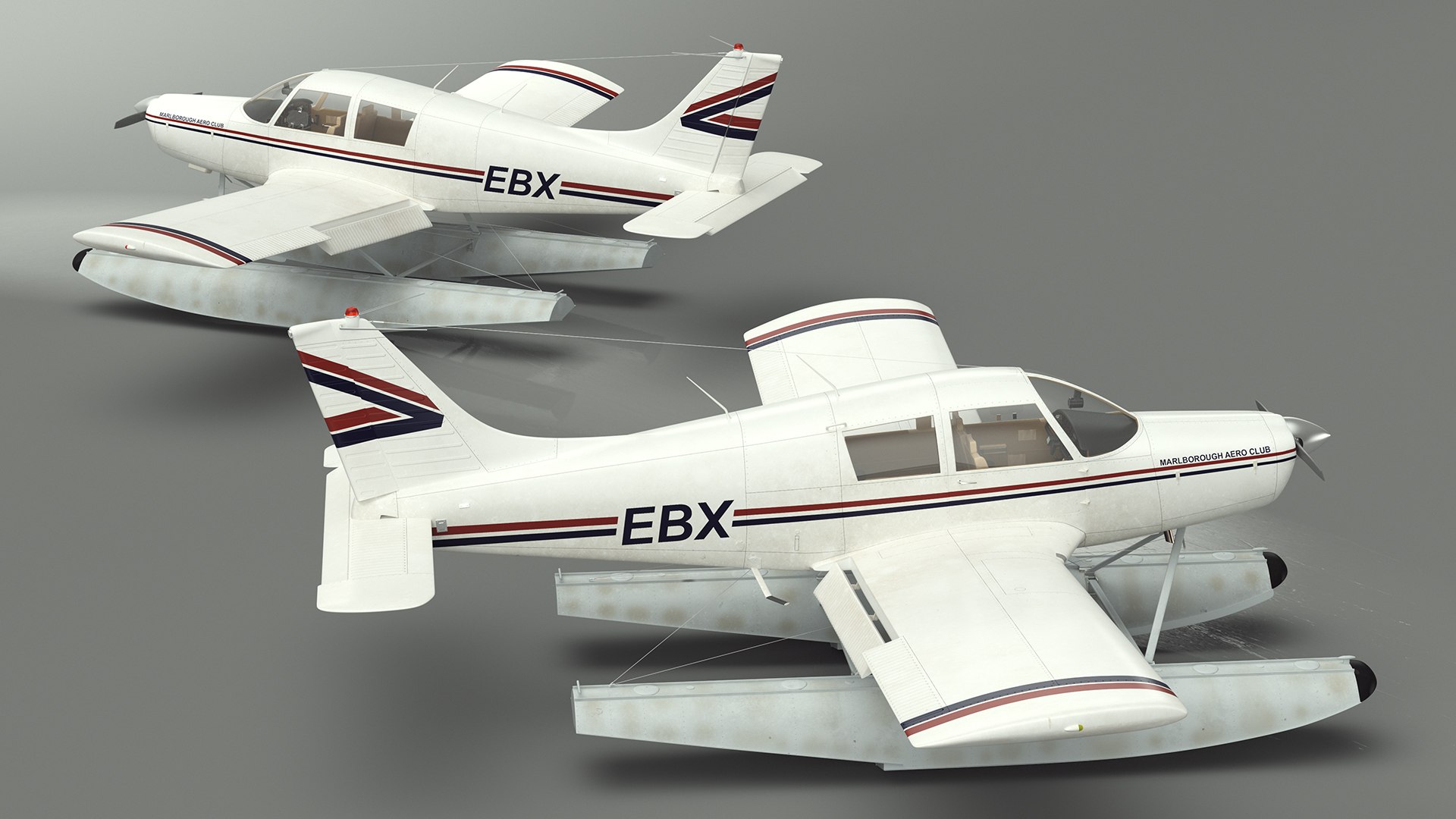 Private Seaplane Piper PA-28 Cherokee Model - TurboSquid 2271100