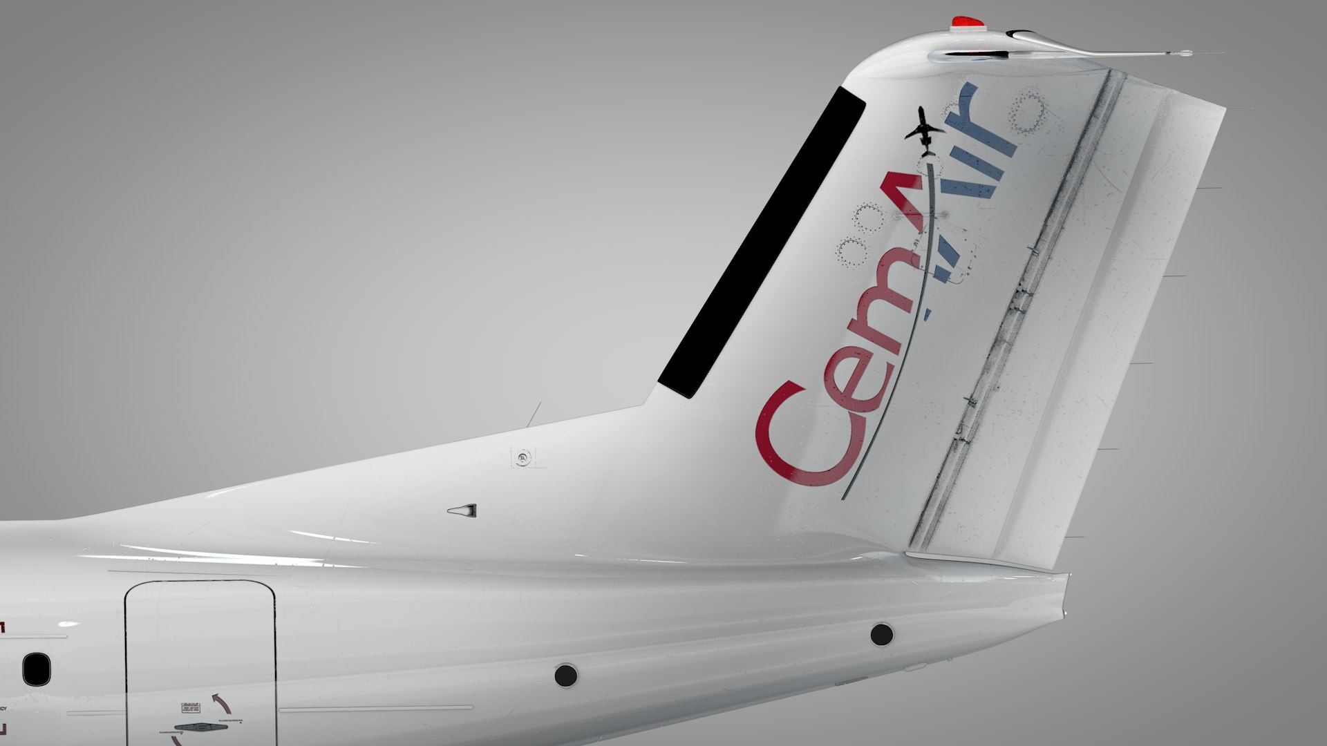 Cemair Bombardier De Havilland Canada DHC-8 Q300 Dash 8 L1670 3D ...