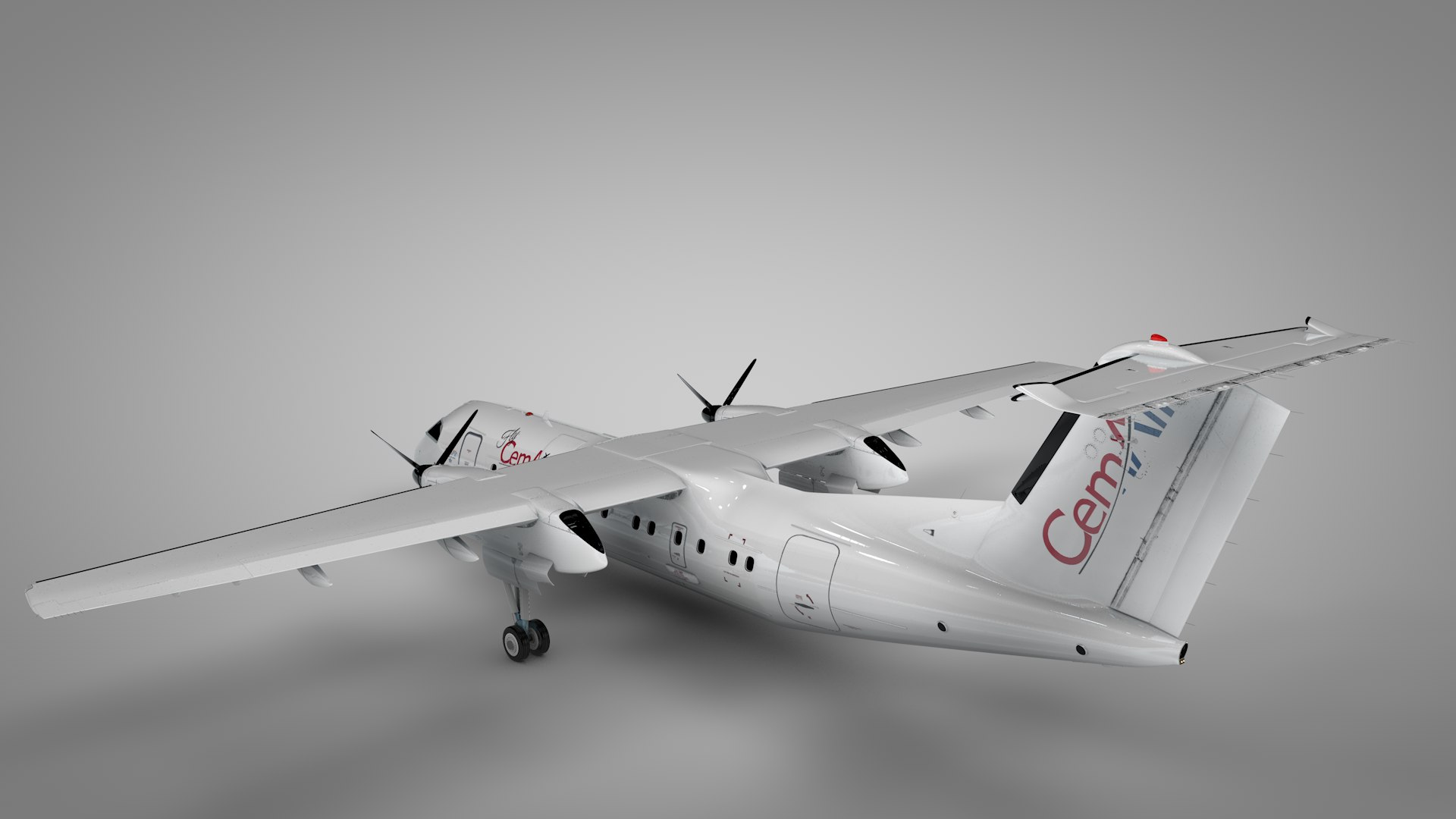 Cemair Bombardier De Havilland Canada DHC-8 Q300 Dash 8 L1670 3D ...