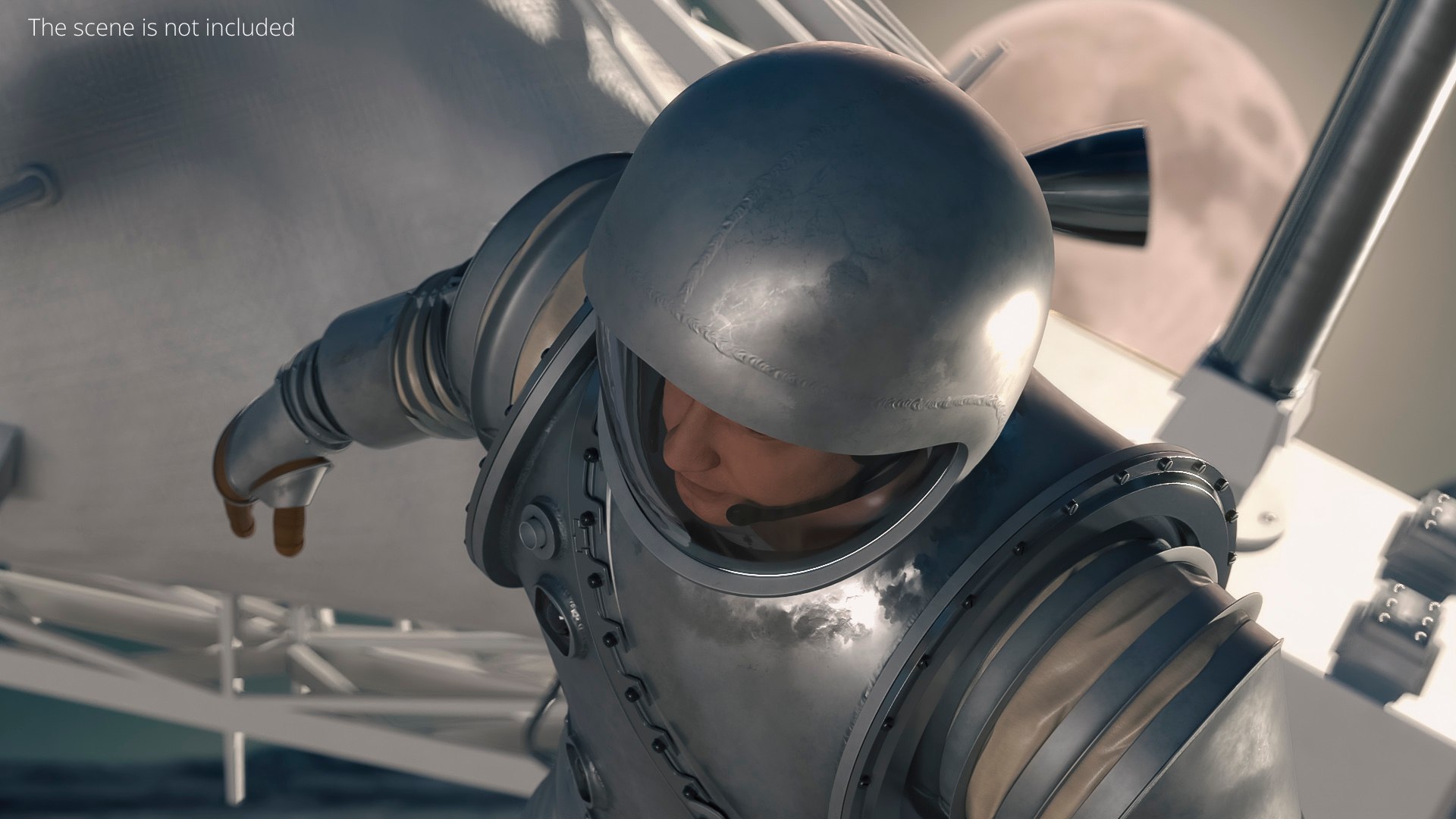 3D Astronaut In Retro Spacesuit RX-2 Model - TurboSquid 2493948