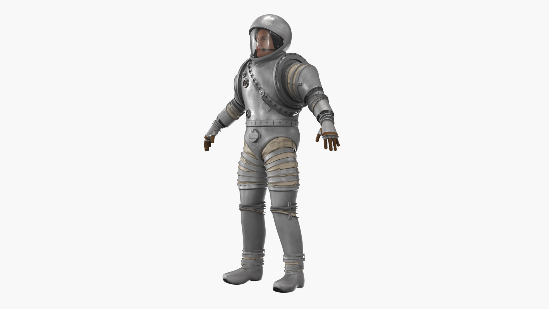 3D Astronaut In Retro Spacesuit RX-2 Model - TurboSquid 2493948