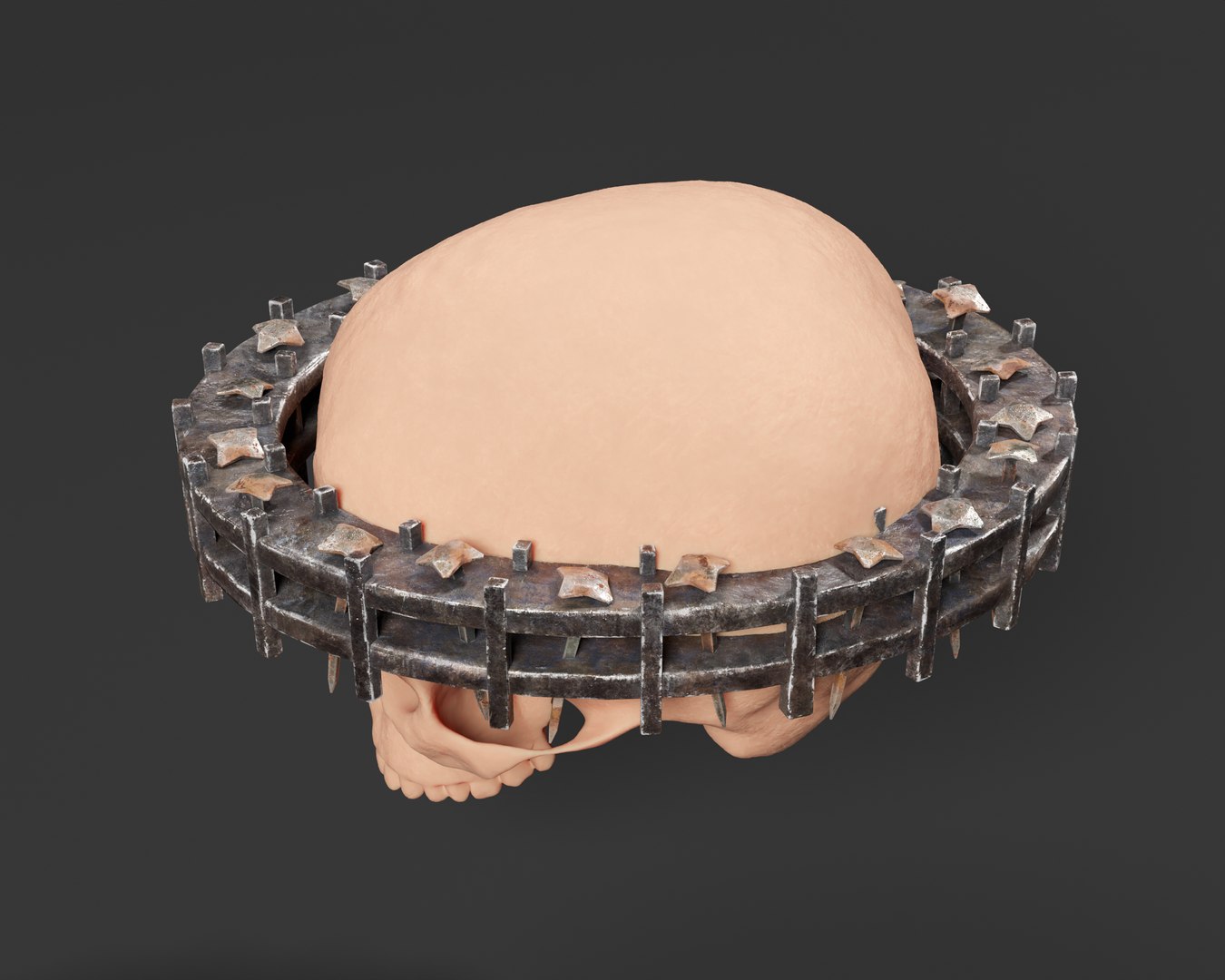 3D Model Medieval Head Nail Crown - TurboSquid 2251654