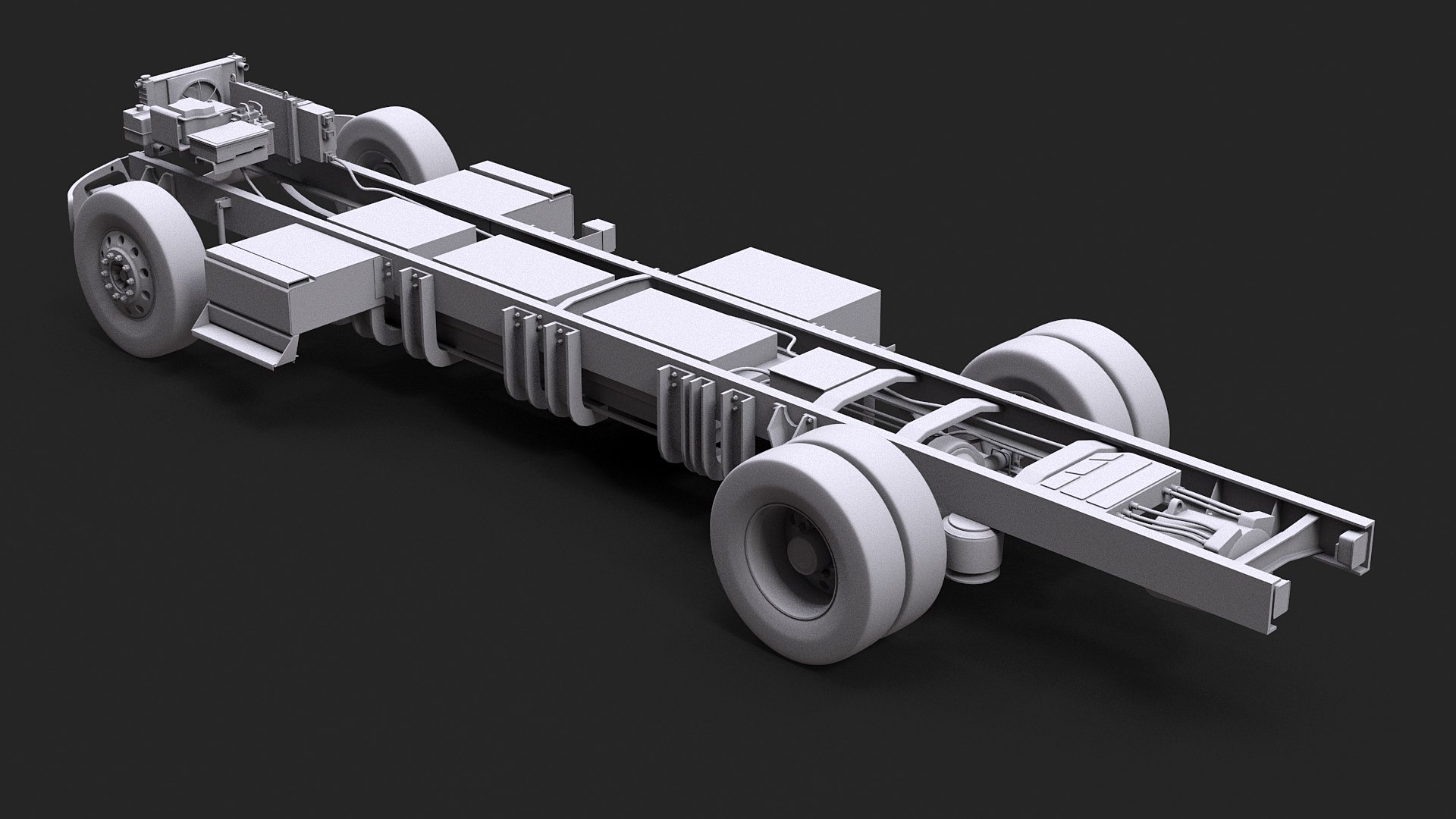 Full Electric Truck Chassis UT Model - TurboSquid 2094109