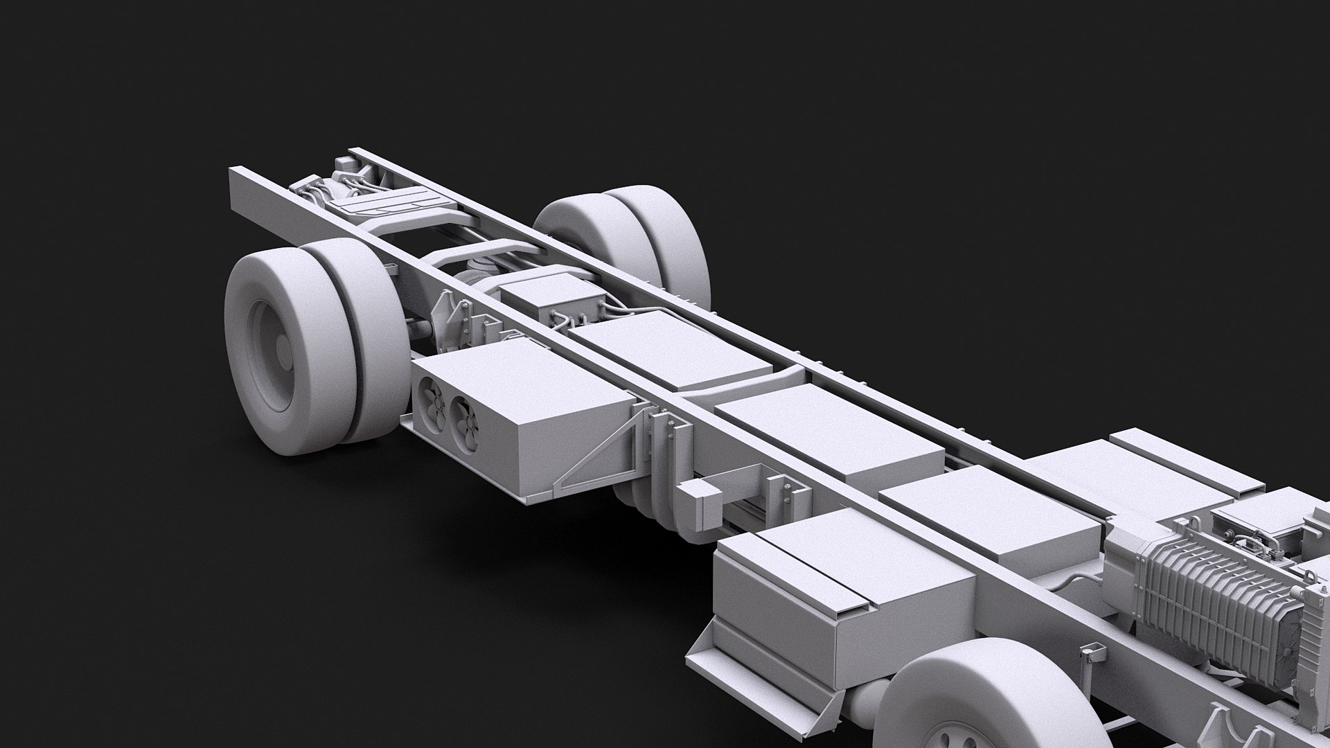 Full Electric Truck Chassis UT Model - TurboSquid 2094109