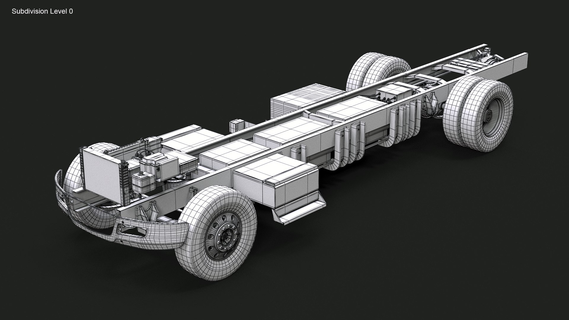 Full Electric Truck Chassis UT Model - TurboSquid 2094109