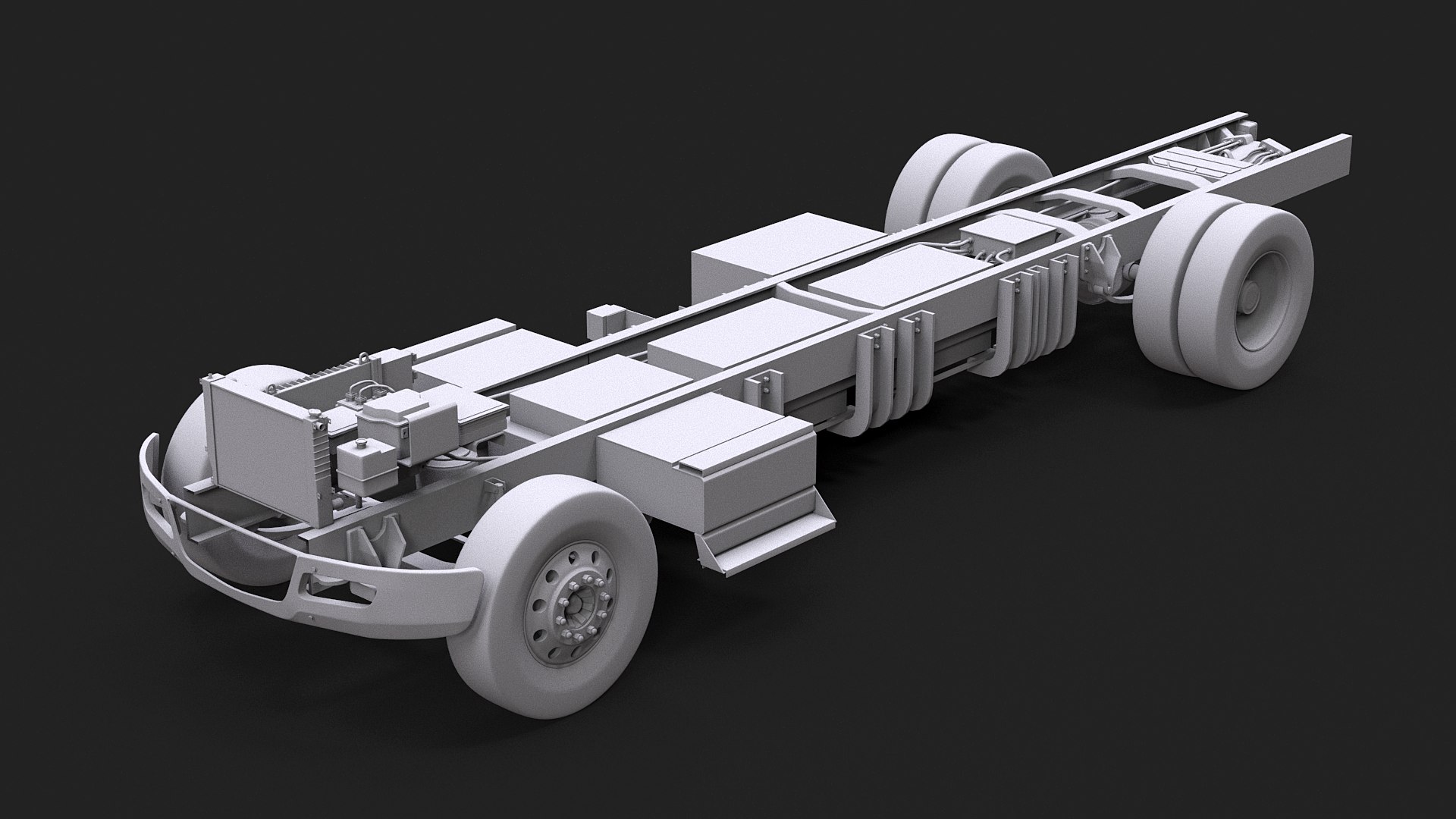 Full Electric Truck Chassis UT Model - TurboSquid 2094109