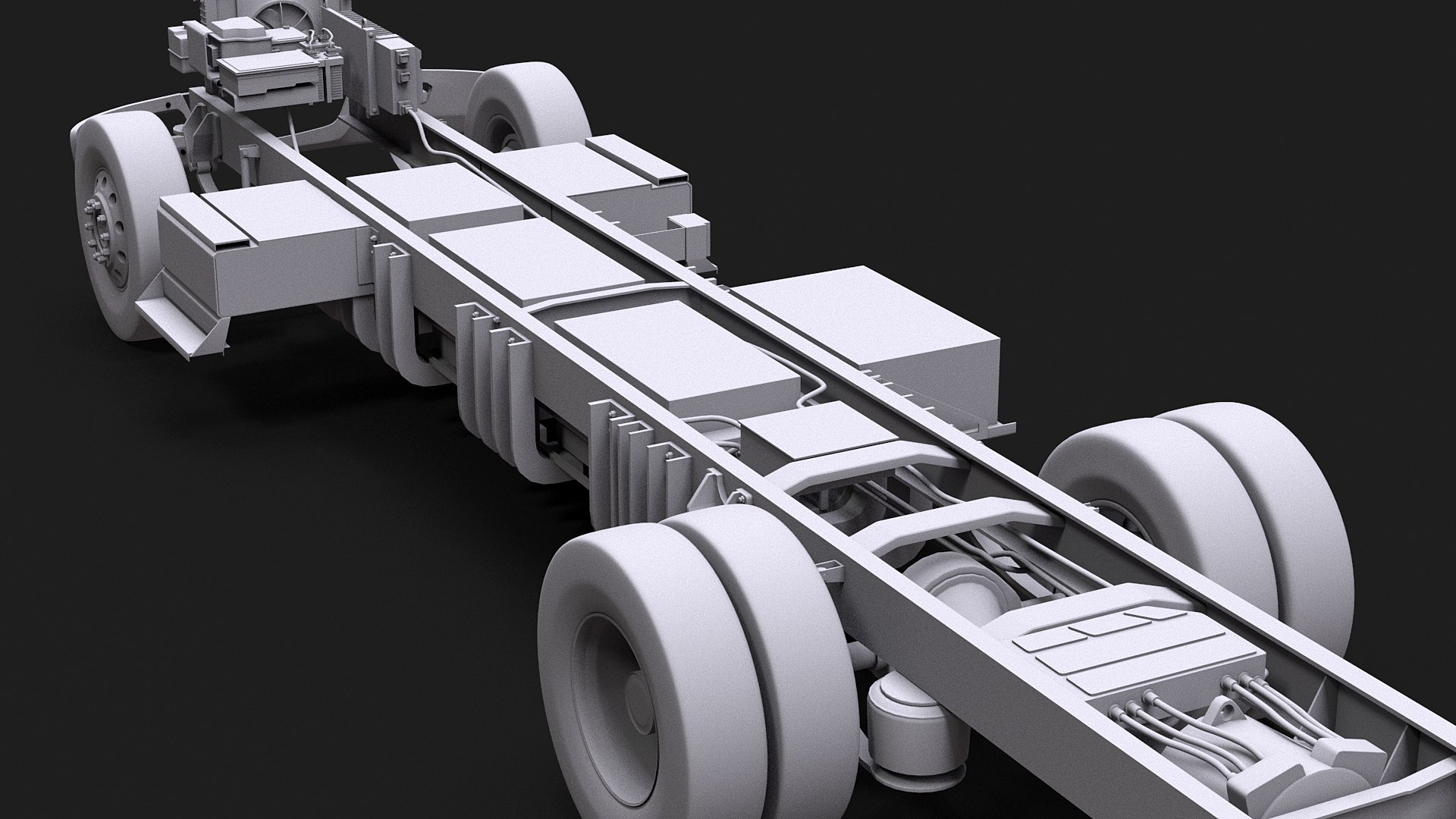 Full Electric Truck Chassis UT Model - TurboSquid 2094109