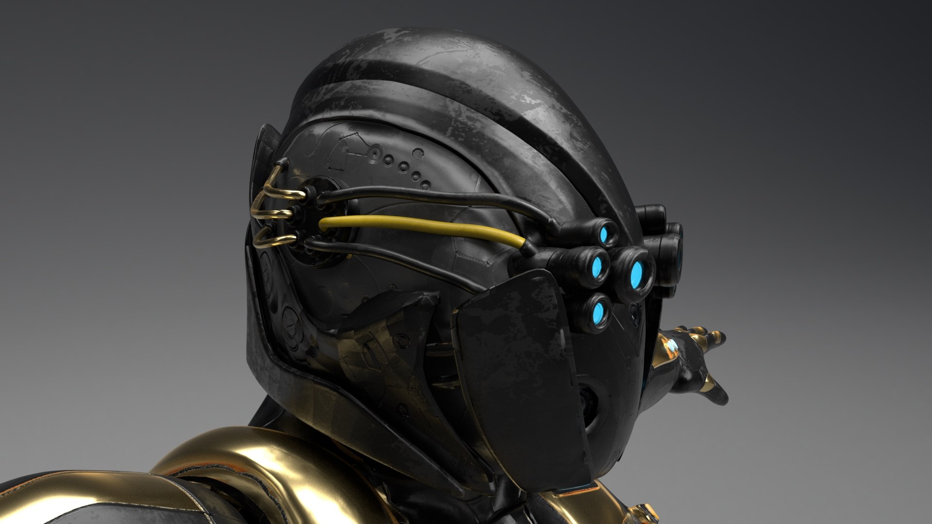 3D Sci- Fi Robot Character Model UNREAL ENGINE Model - TurboSquid 1802140