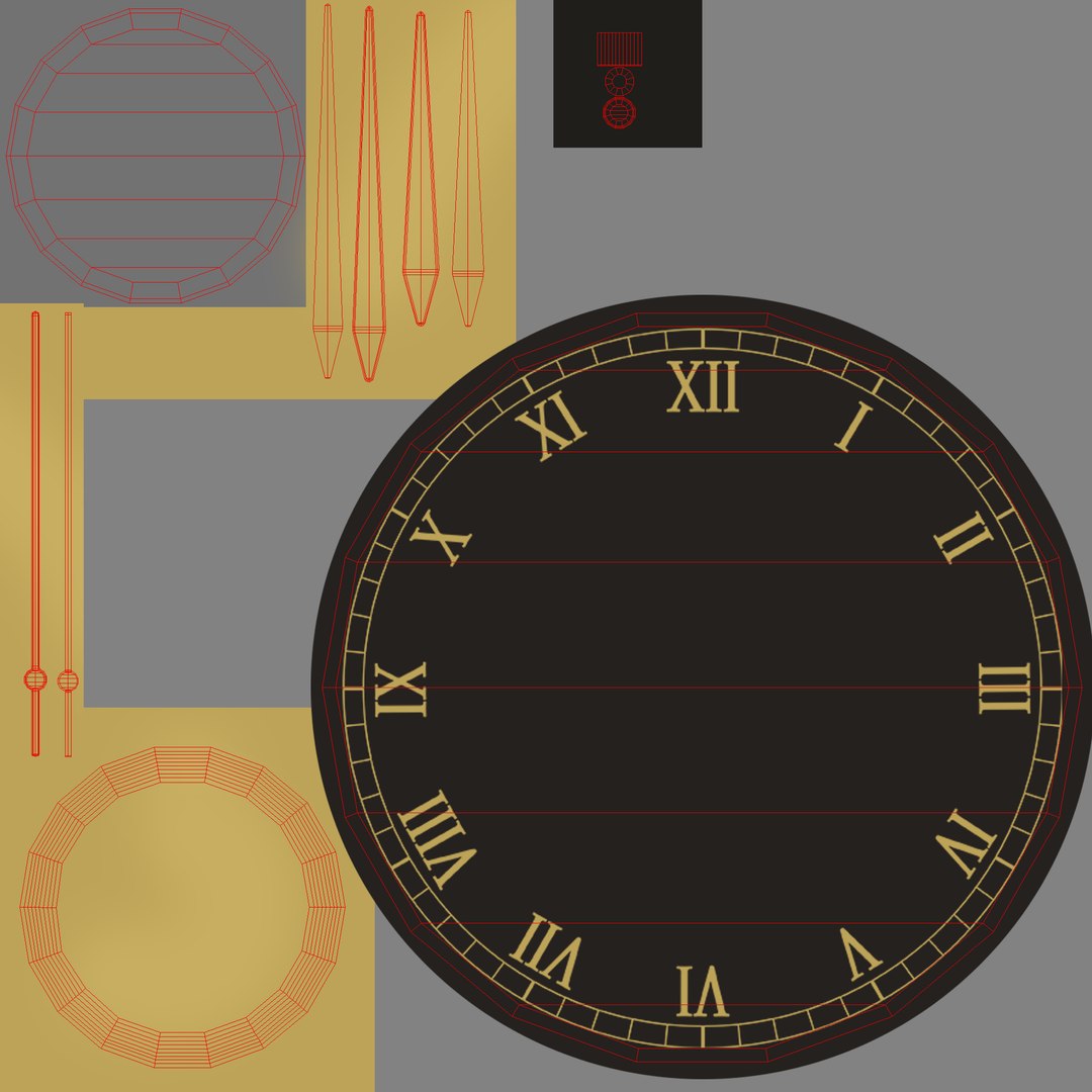 3D Wall 06 Clock Model - TurboSquid 1421458