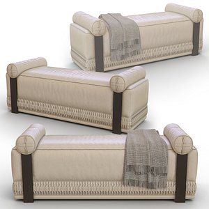 3D ottilie ottoman bench model - TurboSquid 1484805