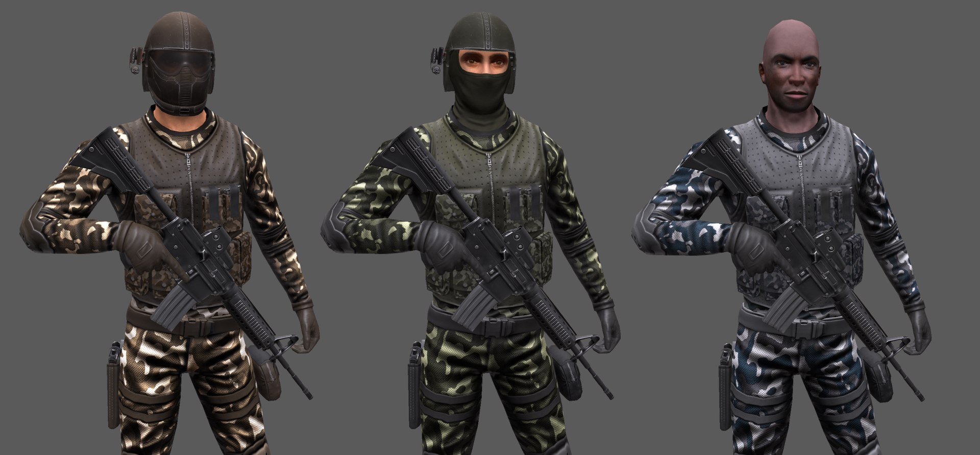 3d Customizable Soldier