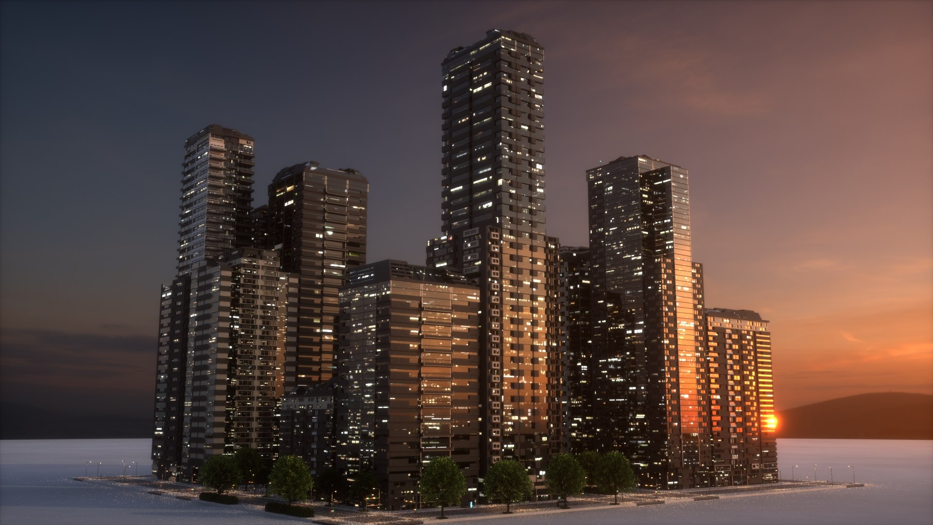 City Block Type A14 3D Model - TurboSquid 2091264