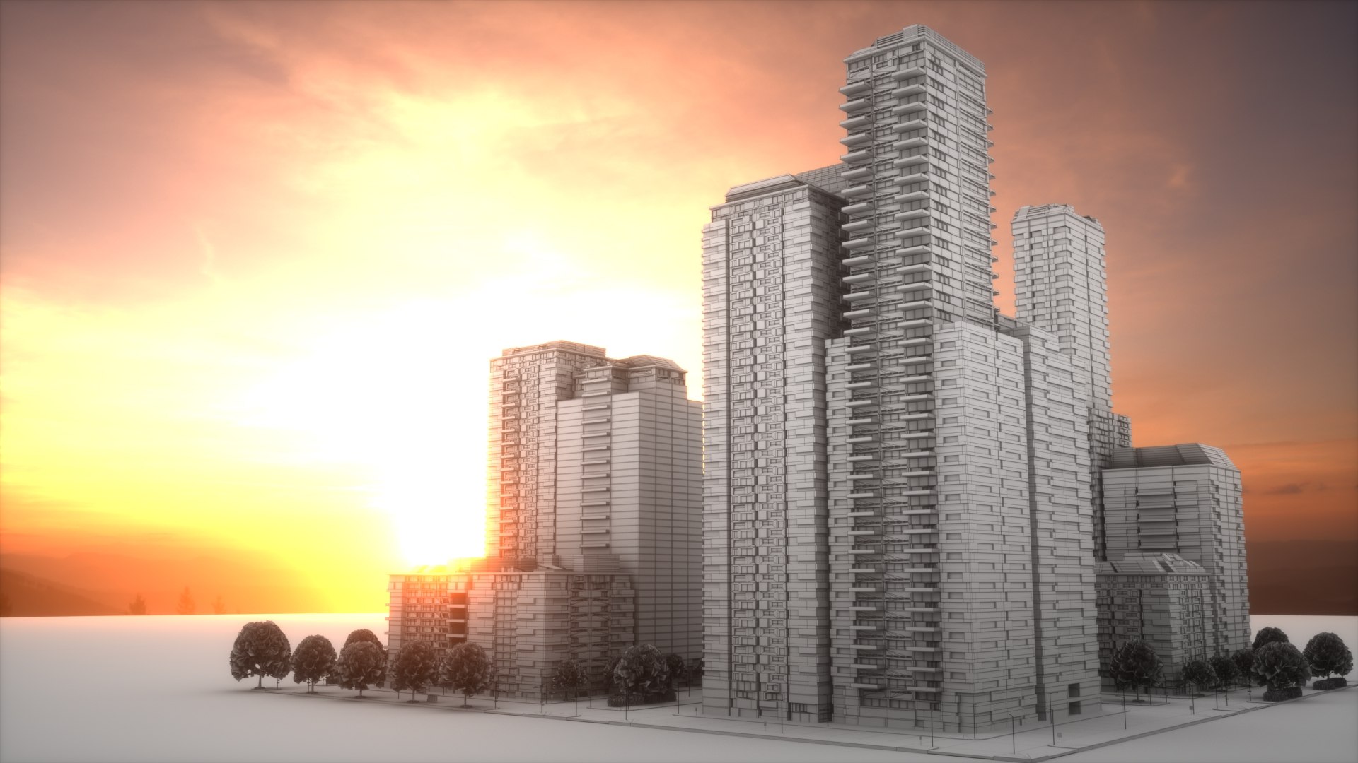City Block Type A14 3D Model - TurboSquid 2091264