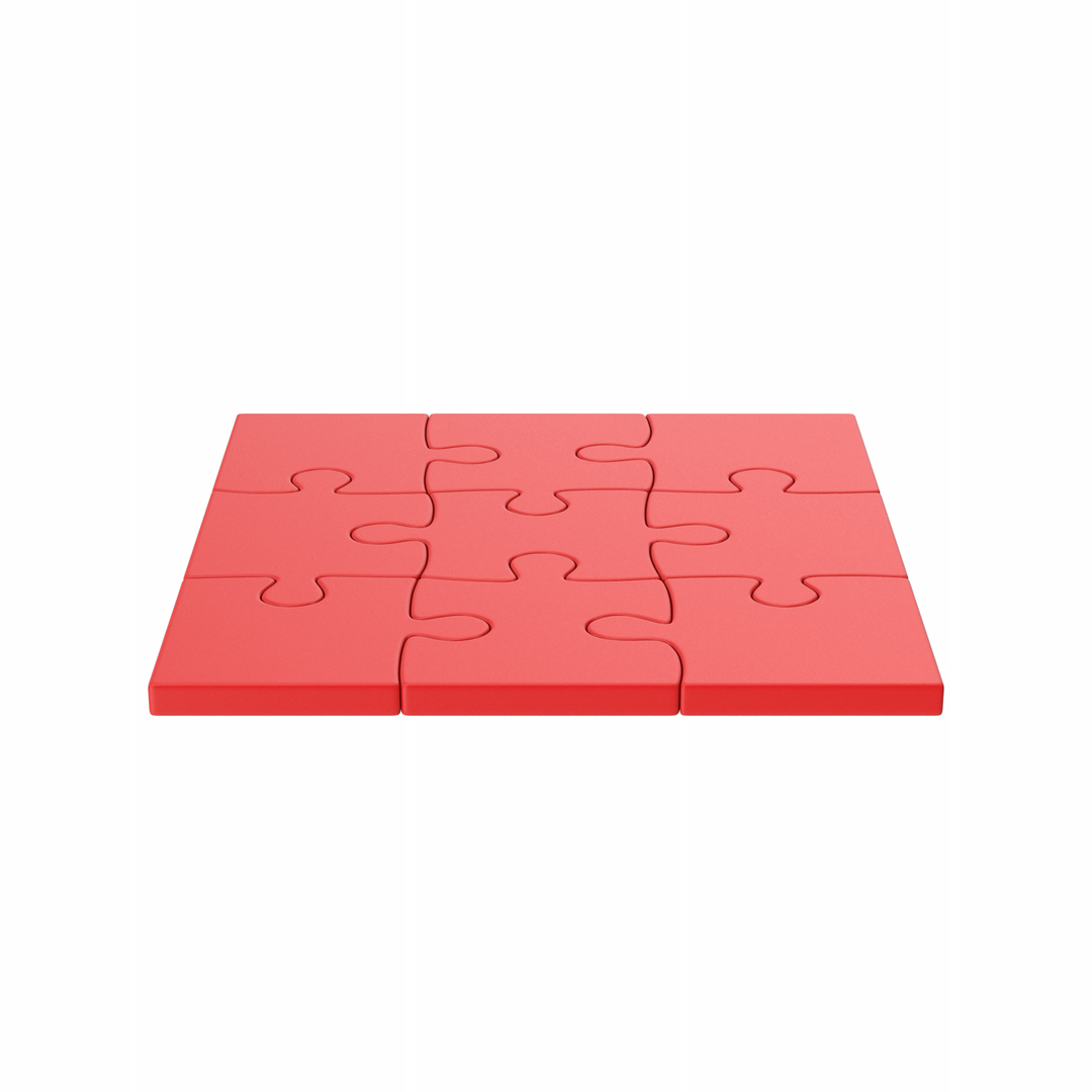 Red Puzzles 3D - TurboSquid 2094177