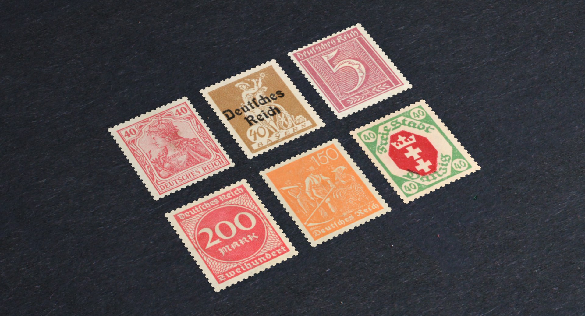 3D Hi-poly German Postage Stamps | 1144396 | TurboSquid